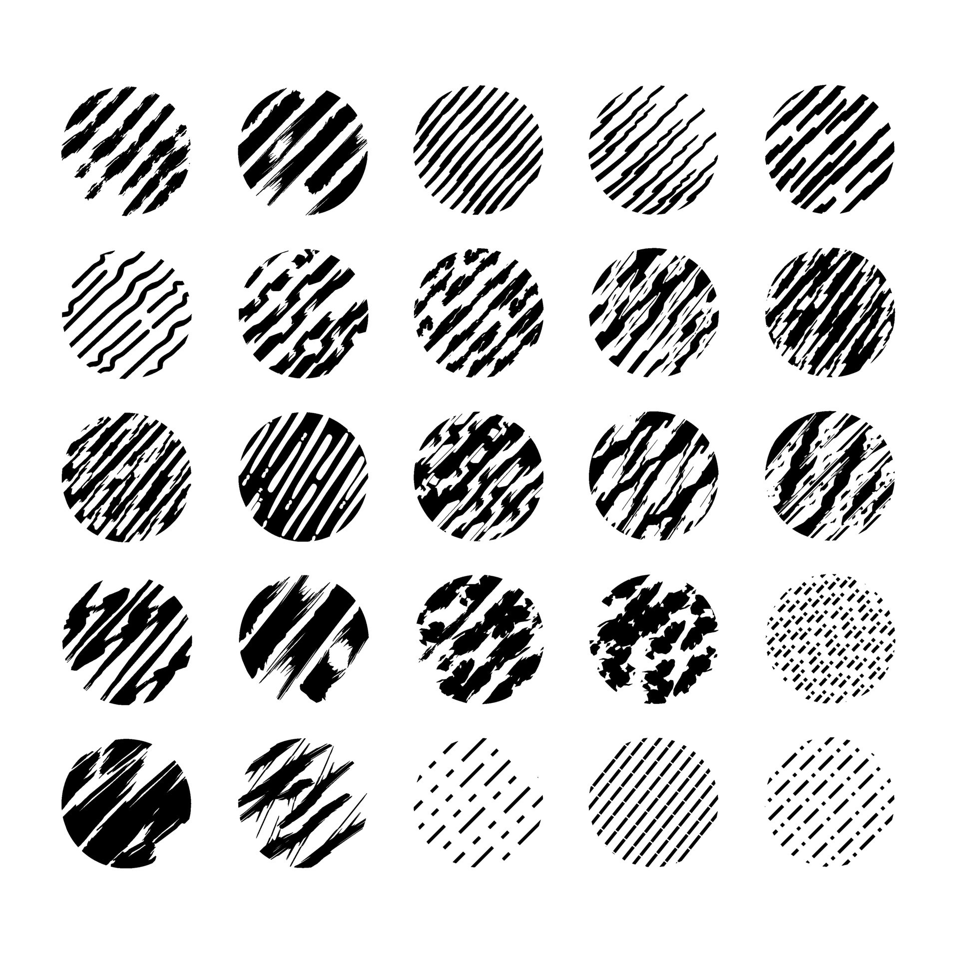 brush texture pattern pack 48070446 Vector Art at Vecteezy