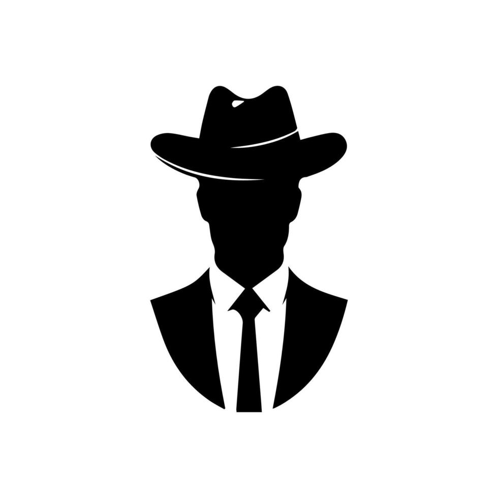 detective logo, silhouette of man wear hat 48072234 Vector Art at Vecteezy detective logo, silhouette of man wear hat 48072234 Vector Art at Vecteezy