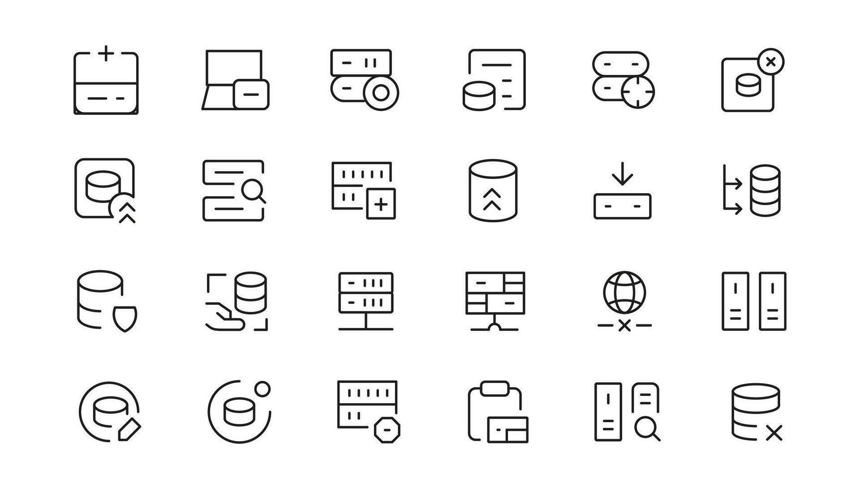 Data Analytic Thin Line Icon Set Data Analysis Editable Stroke Icons