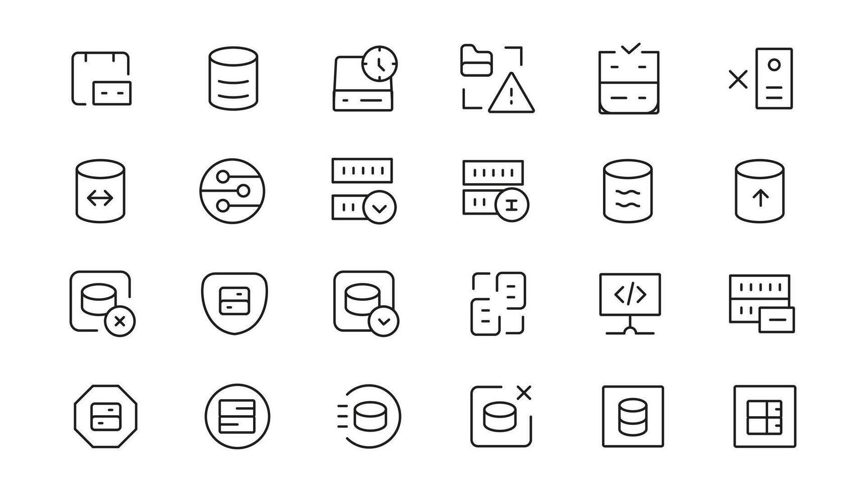 Data Analytic Thin Line Icon Set Data Analysis Editable Stroke Icons