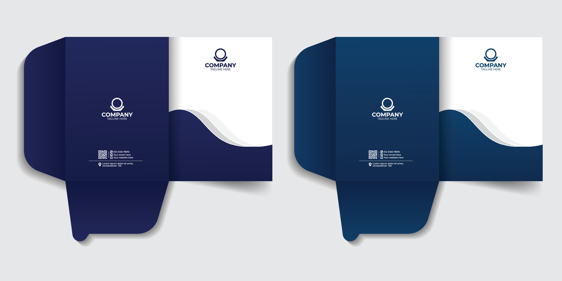 Creative, colorful, modern and unique file folder design for your ...