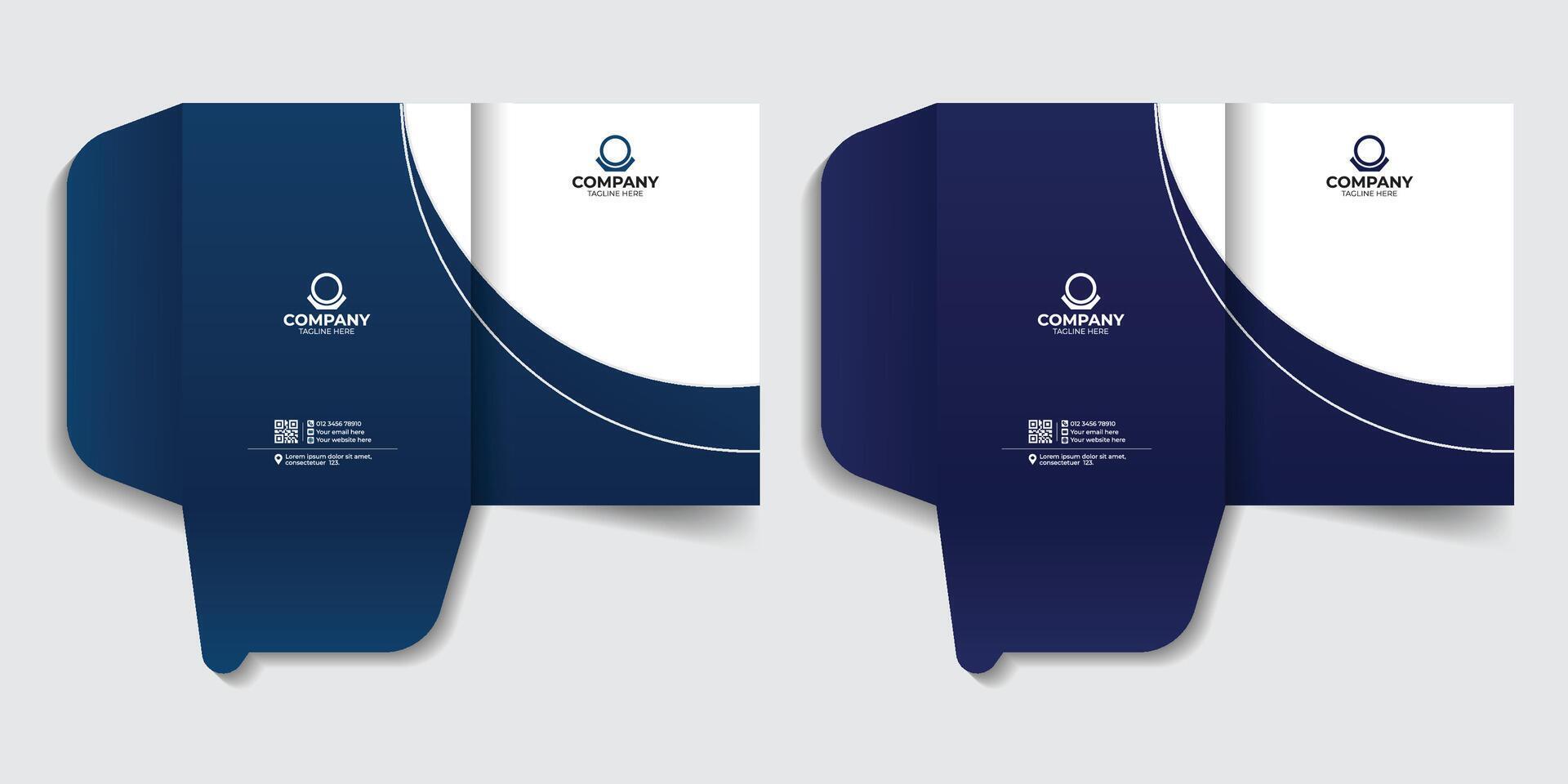 Office folder, office document, file folder design template modern and ...