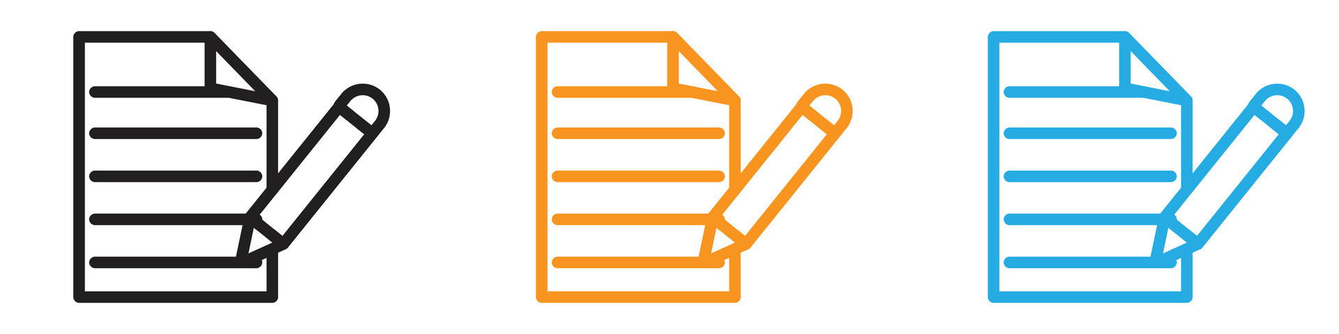 Assignment icon logo set collection for web app ui 48078934 Vector Art ...