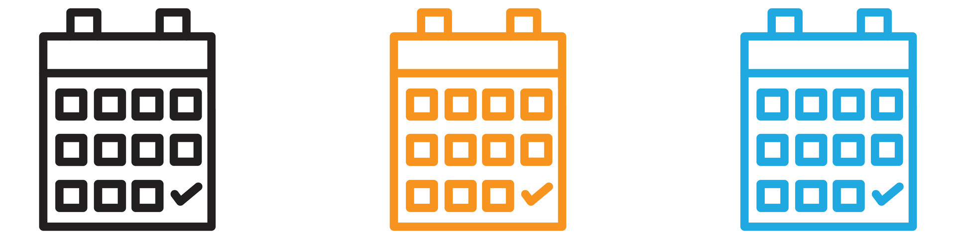 Calendar icon logo set collection for web app ui 48078973 Vector Art at ...