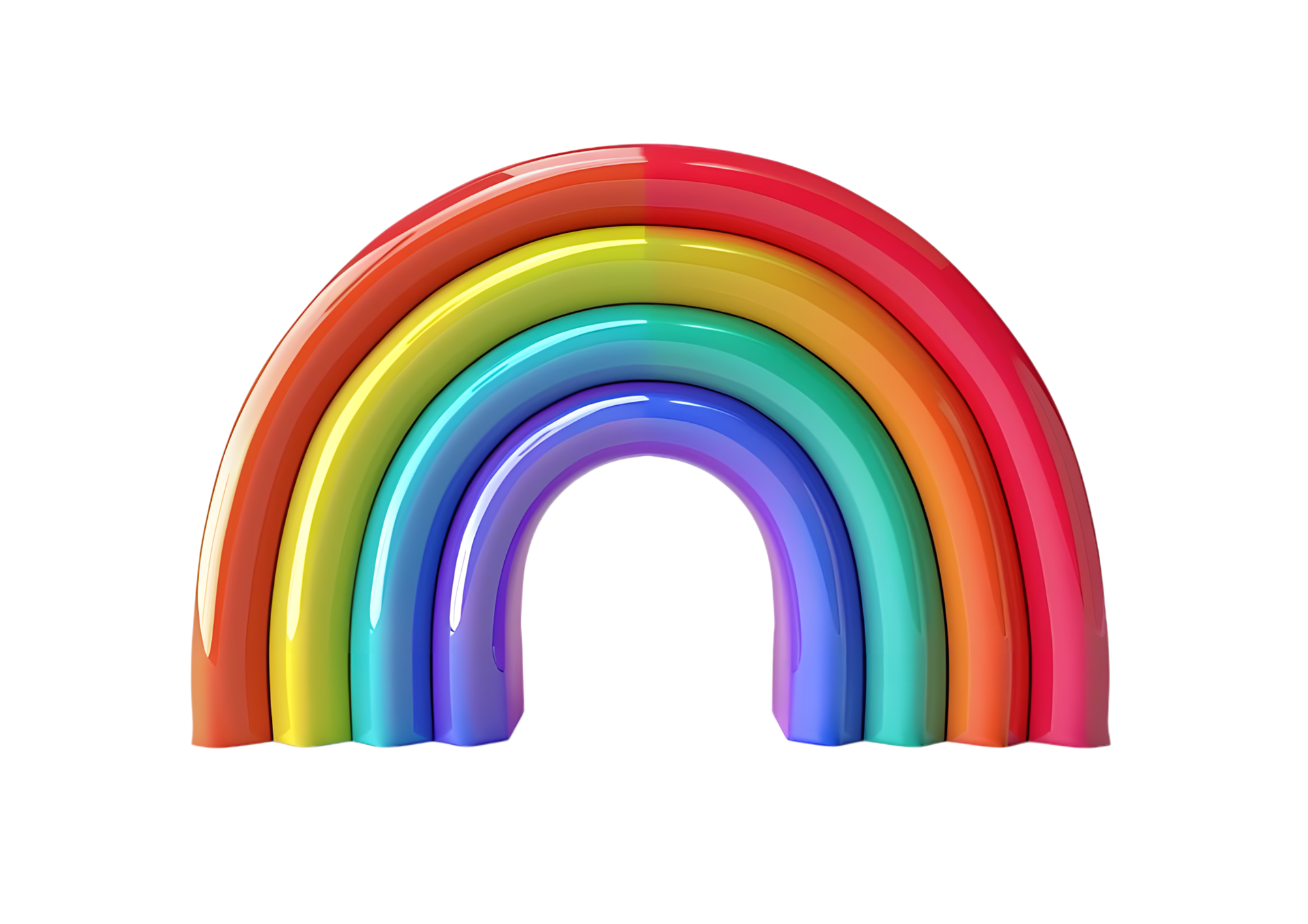 Colorful rainbow arc isolated on a transparent background 48082343 PNG