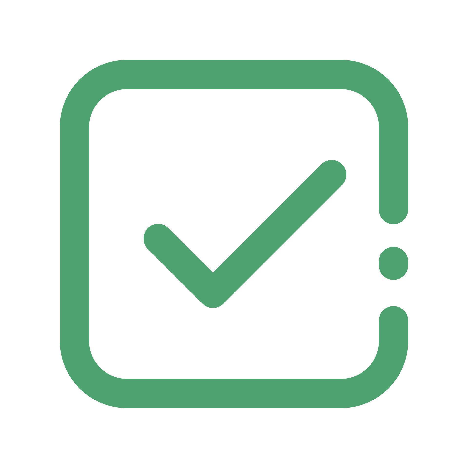 Modern checkbox icon. Decision or selection. 48086378 Vector Art at Vecteezy