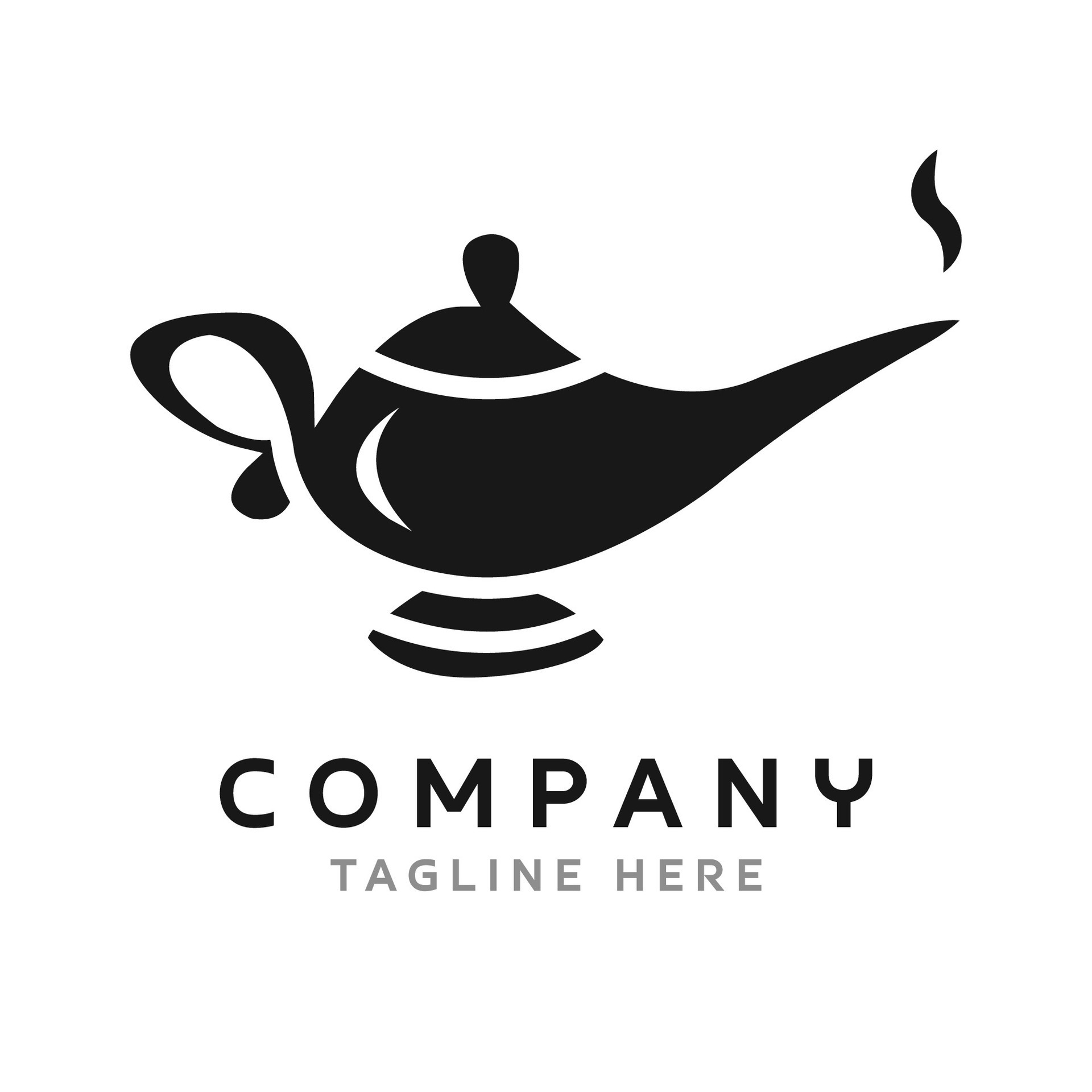 Genie Lamp Logo Design 48091043 Vector Art At Vecteezy