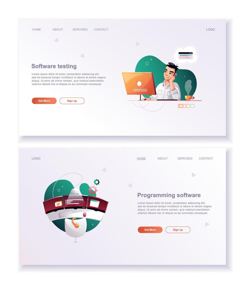 Programming Concept Web Engineer At Work Developer Programming Web