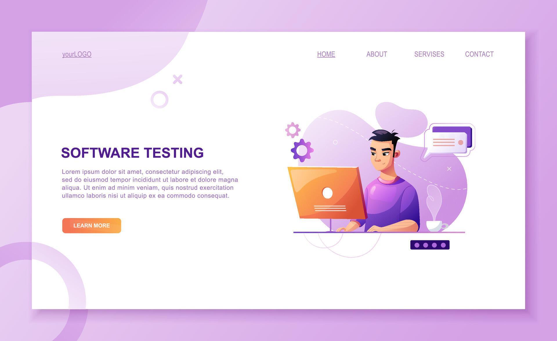 Programming concept, Programming concept, programmer eats fast food at the workplace. Developer ...