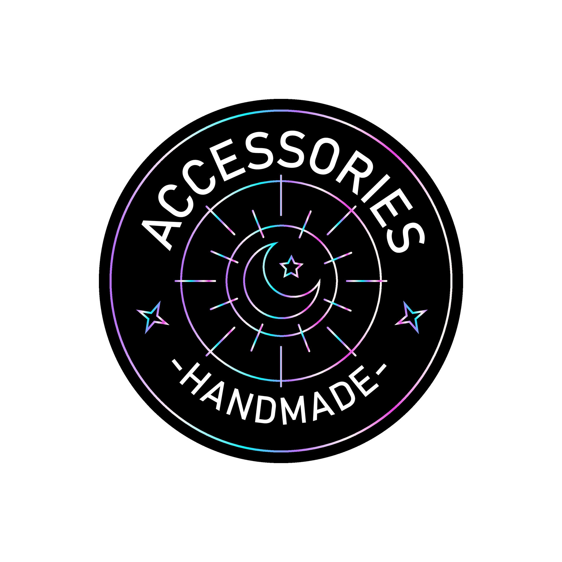 hecho a mano accesorios logo. gráfico elemento para empresa marca, embalaje, producto. contorno ...