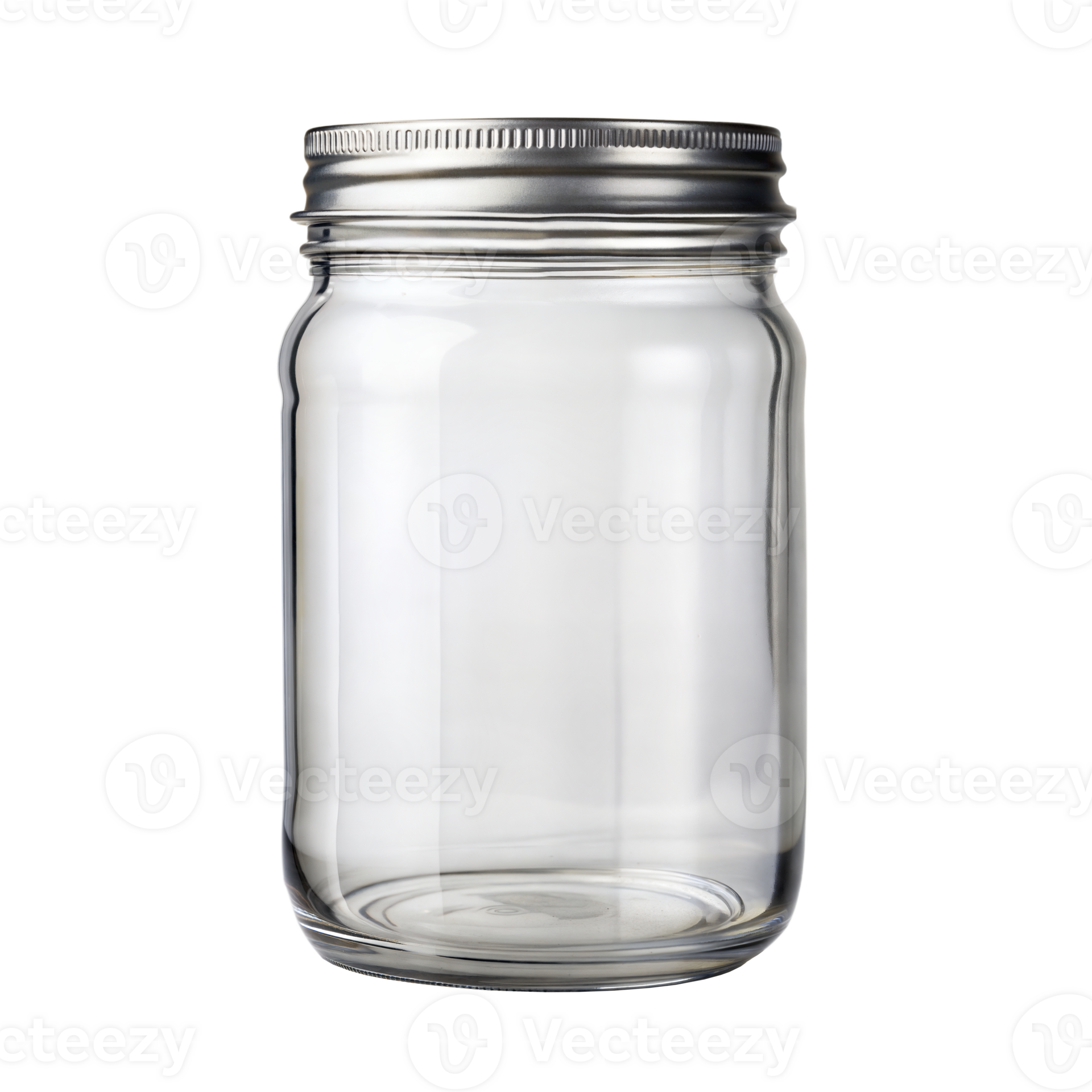 Empty Glass Mason Jar With Metal Lid Isolated on Transparent Background 48096422 PNG