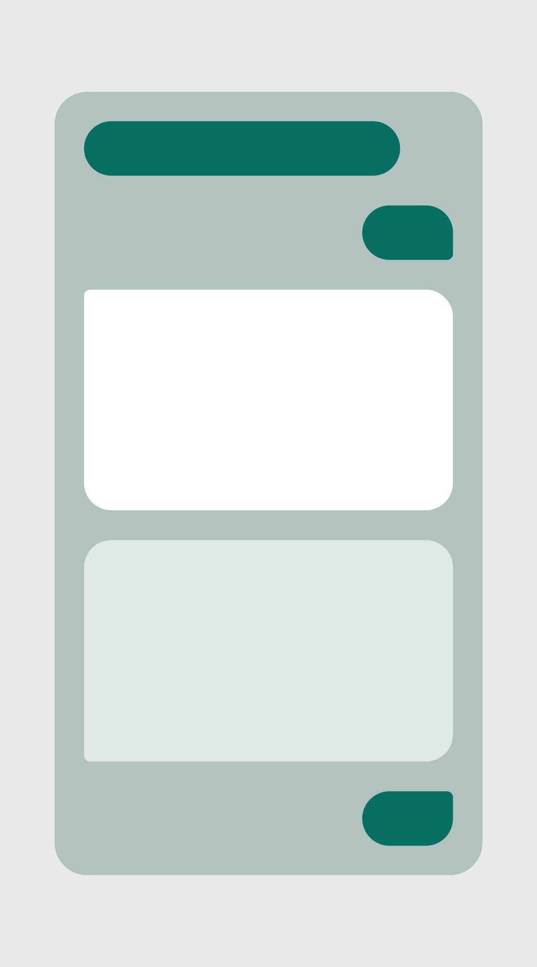 Mobile Chat App Ui And Ux Concept Blank Mockup In Minimalist Classic