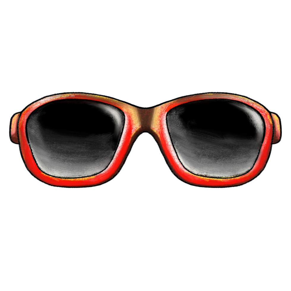Red Sunglasses Design Isolated Illustration 48105138 Png