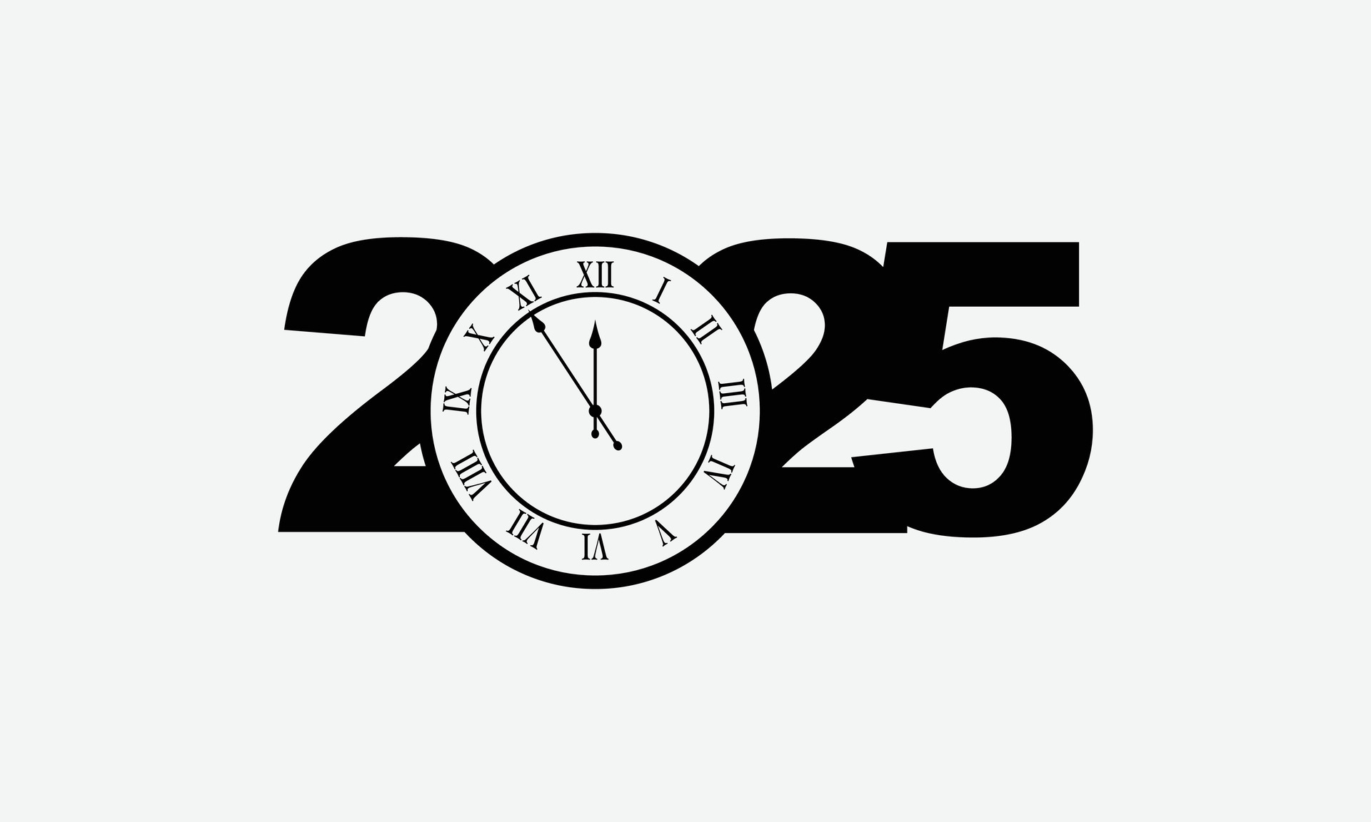 2025 Happy New Year Background Design Greeting Card Banner Poster