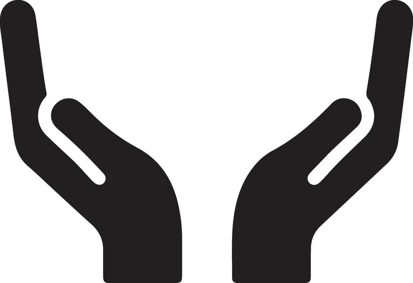Protecting hands icon. Cupped hands 48110073 Vector Art at Vecteezy Protecting hands icon. Cupped hands 48110073 Vector Art at Vecteezy