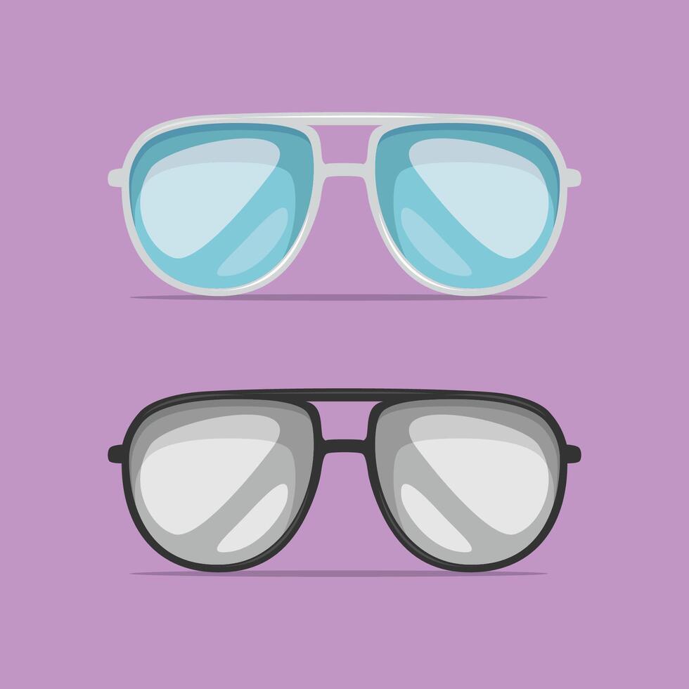 Flat Sun Glasses Model With Shinny Effect 48110999 Vector Art At Vecteezy