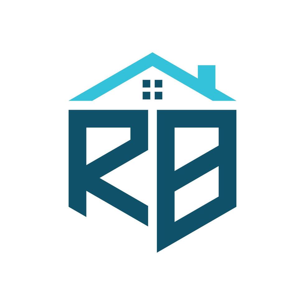 rb casa logo diseño modelo. letra rb logo para real bienes, construcción o ninguna casa ...