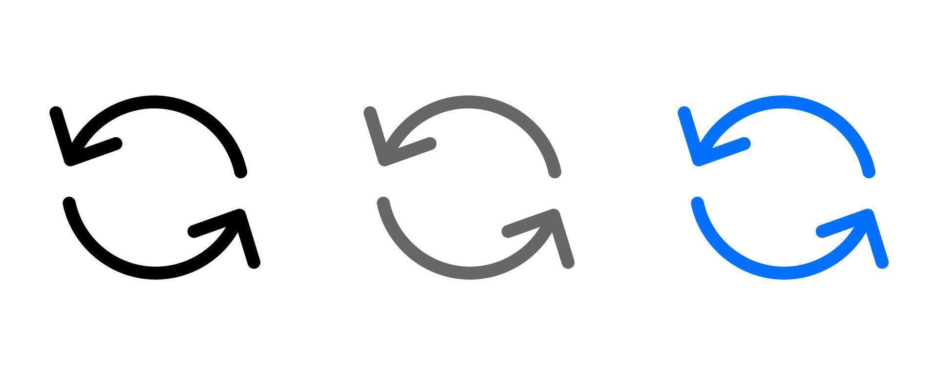 Loading arrow icon. Reload sign. Refresh symbol. Repeat arrows pictogram. 48116523 Vector Art at ...