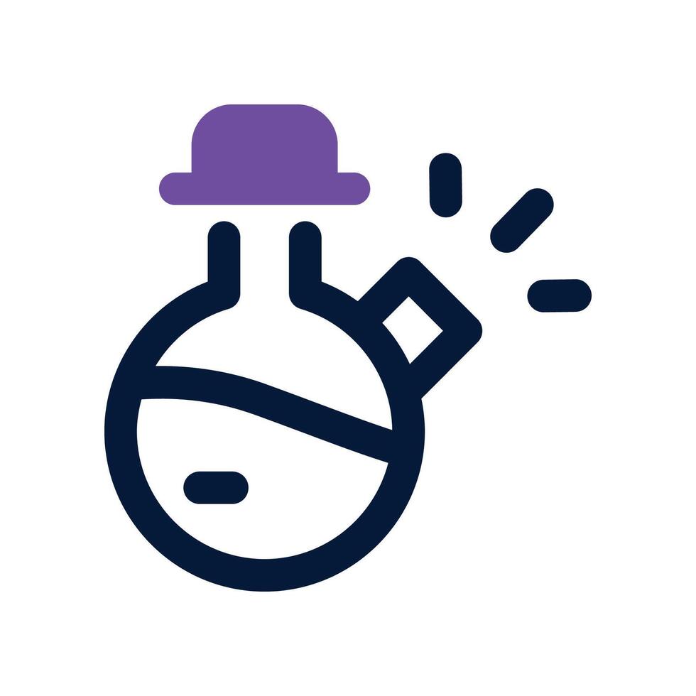 flask icon. dual tone icon for your website, mobile, presentation, and ...