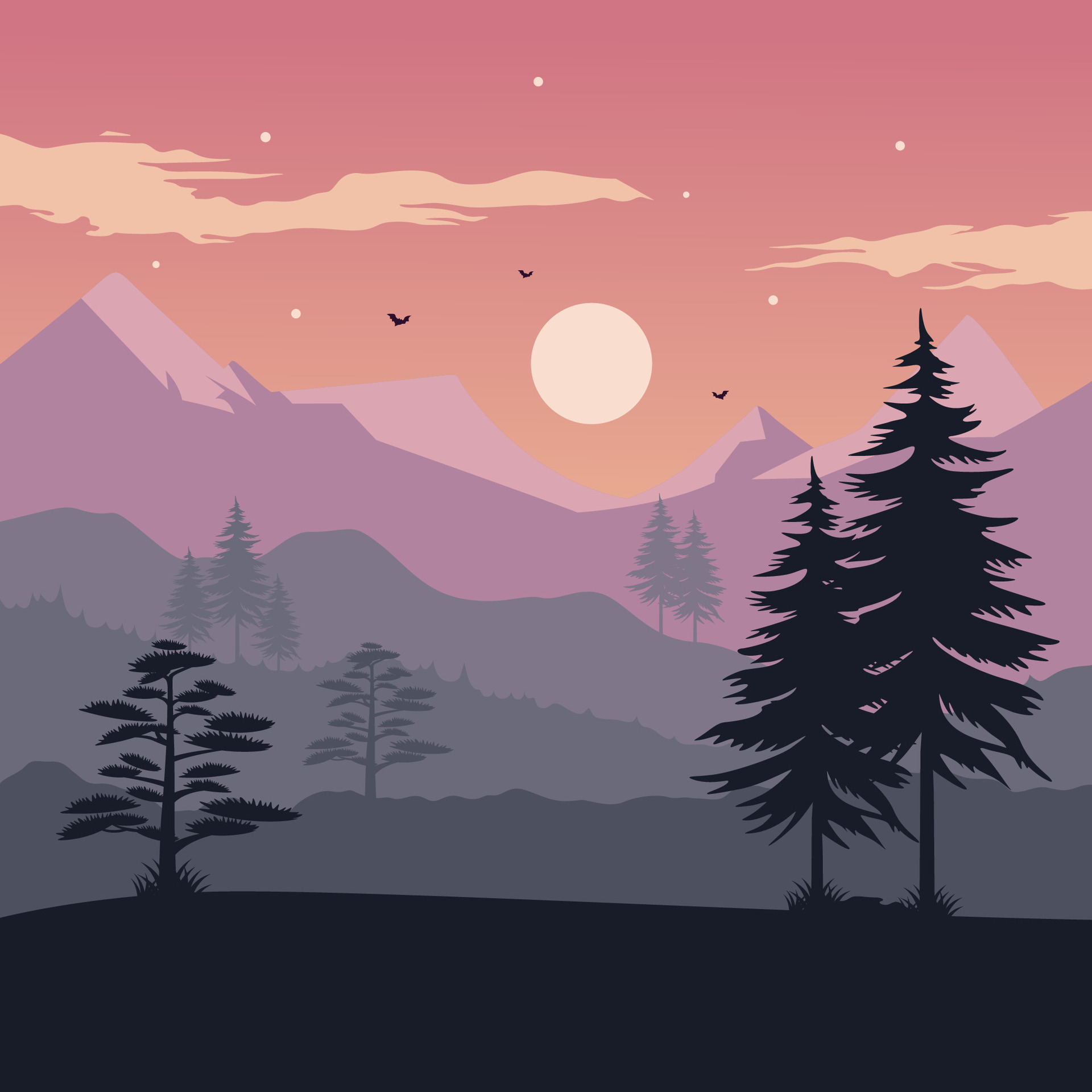 modern landscape logo with mountain logo design 48118075 Vector Art at ...