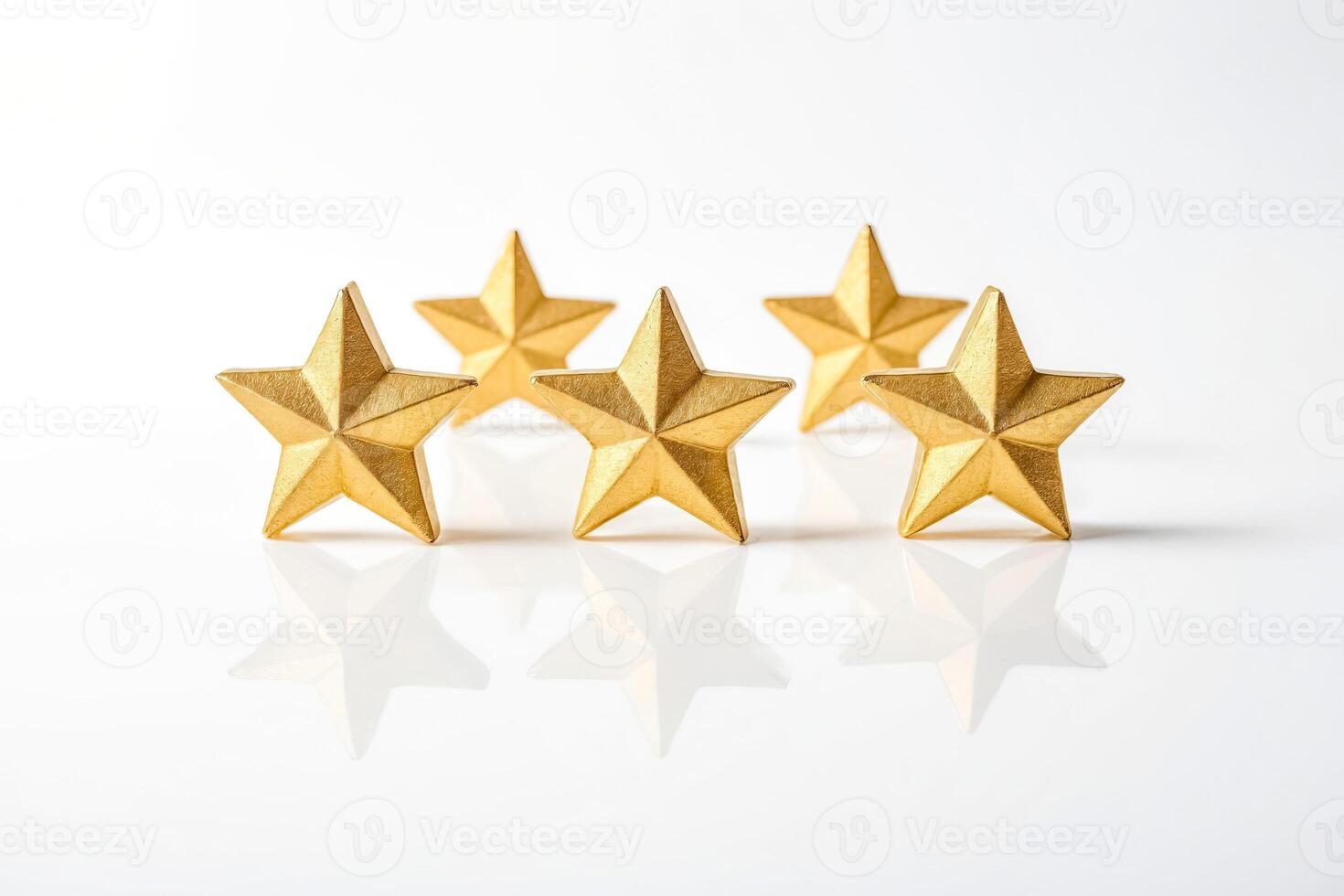 Five Gold Stars on a White Background 48153782 Stock Photo at Vecteezy