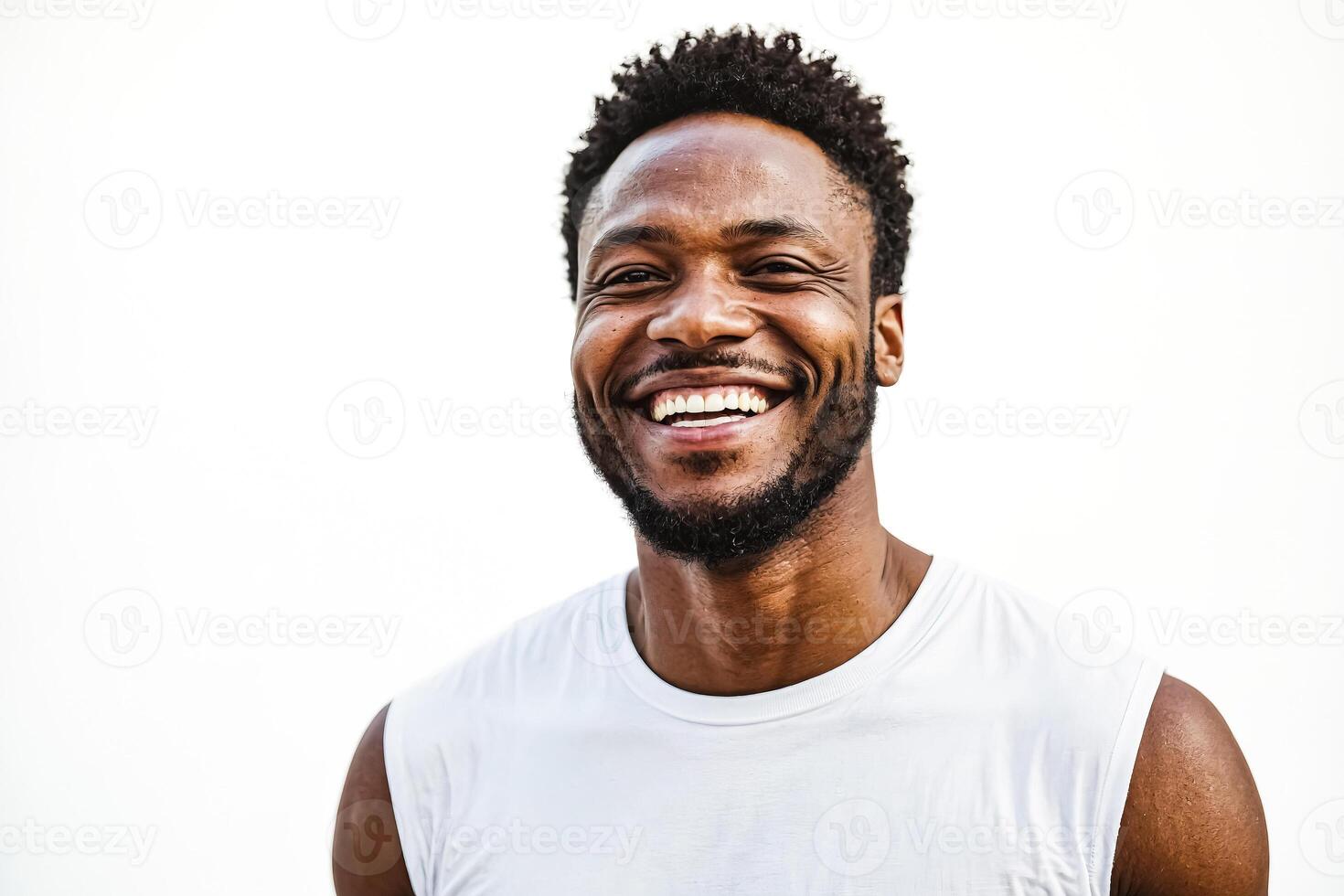 Portrait of a Smiling Black Man 48165152 Stock Photo at Vecteezy