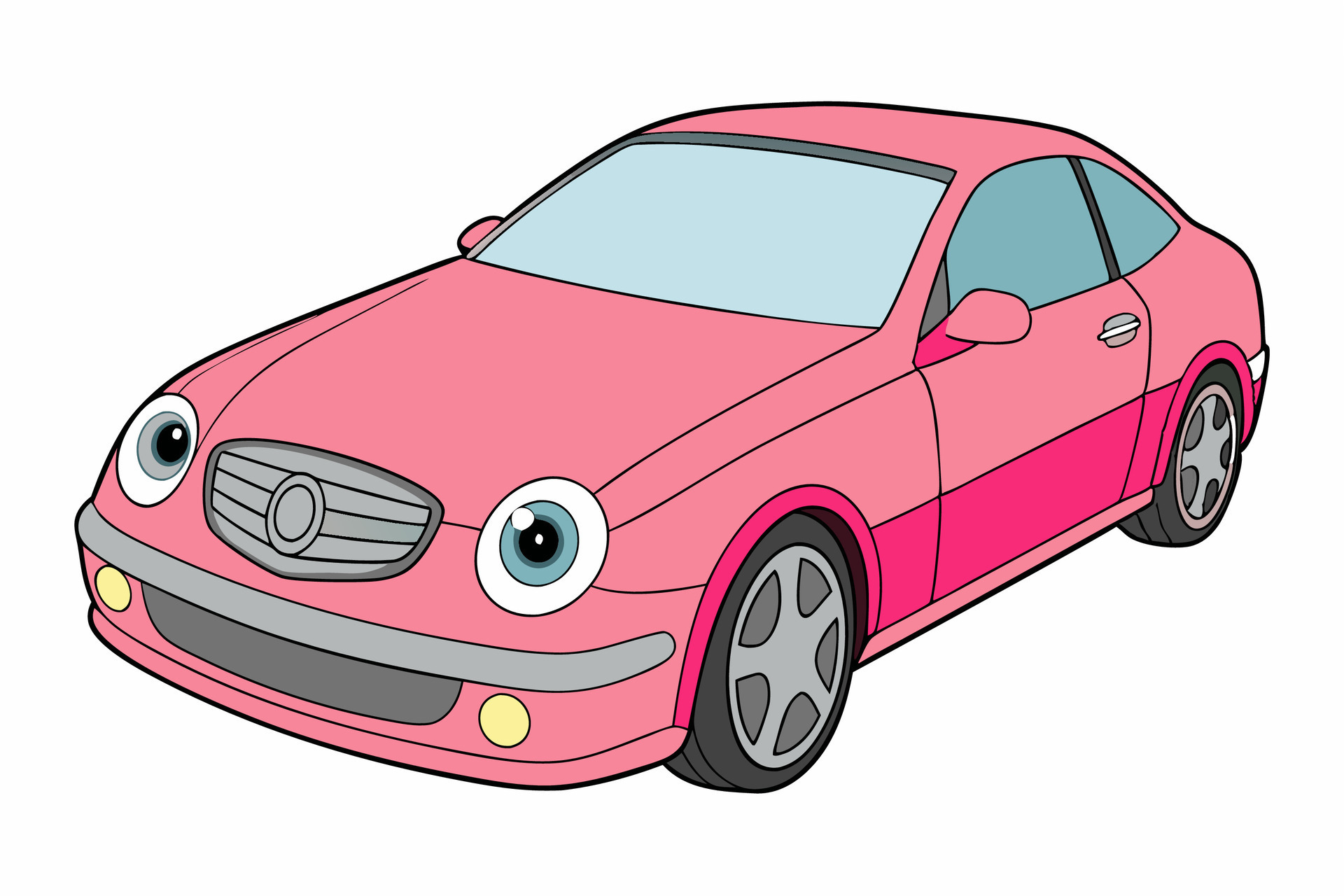Mercedes Benz C Class Car Illustration White Background Cartoons Clipart And Line Art