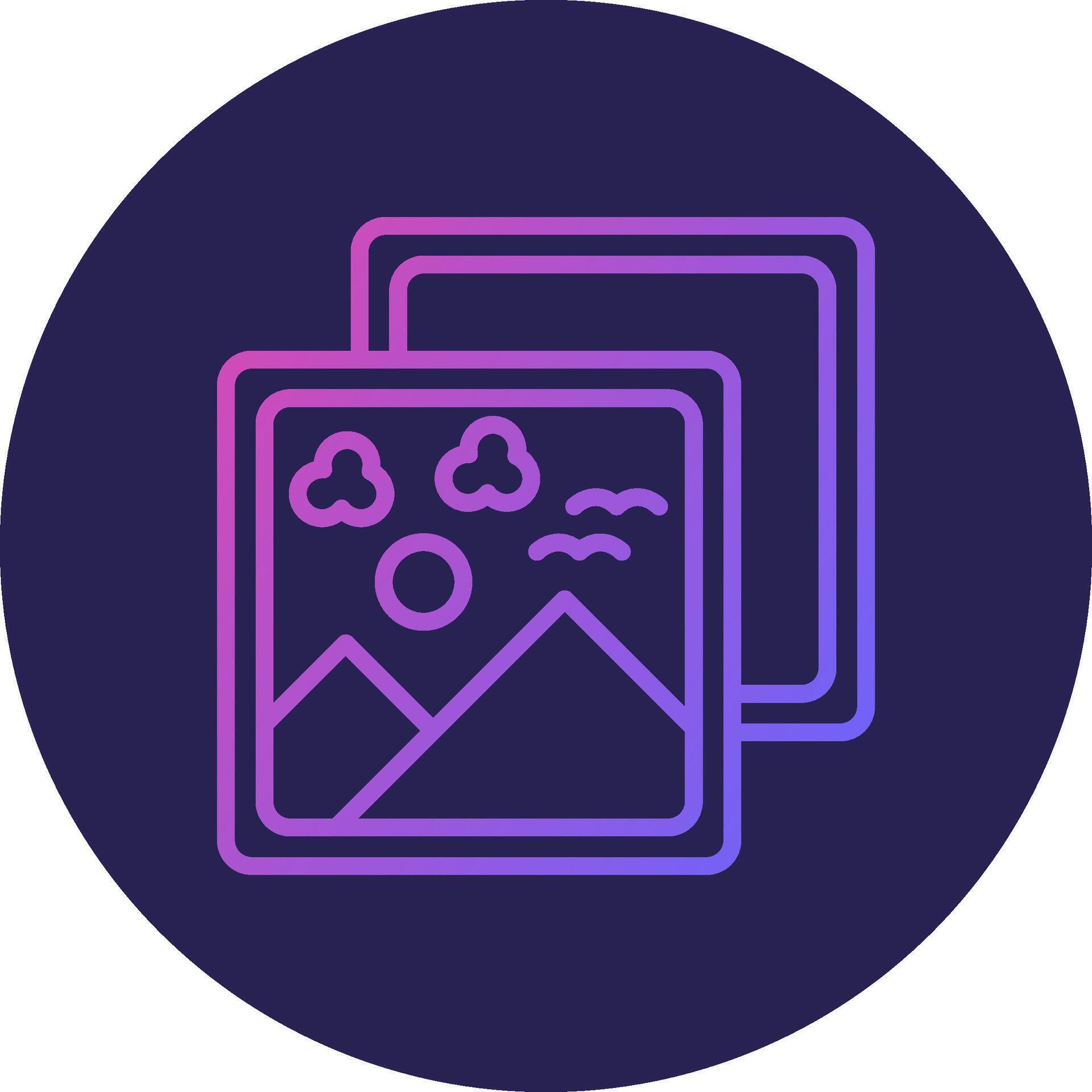 Photos Line Circle Gradient Icon Design 48175065 Vector Art At Vecteezy