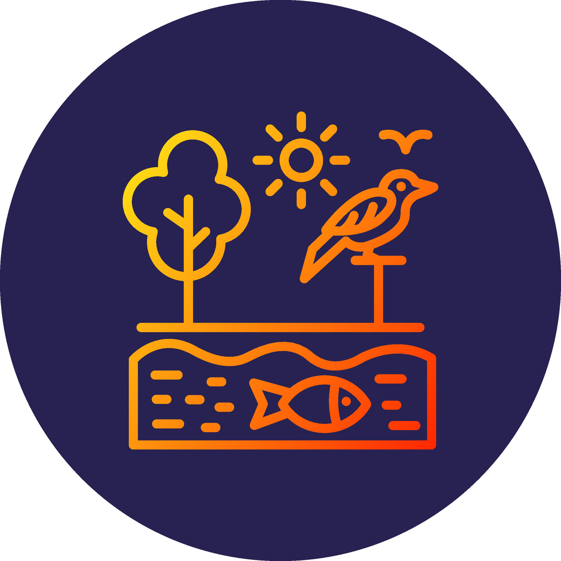 Ecosystem Line Circle Gradient Icon Design 48175235 Vector Art at Vecteezy