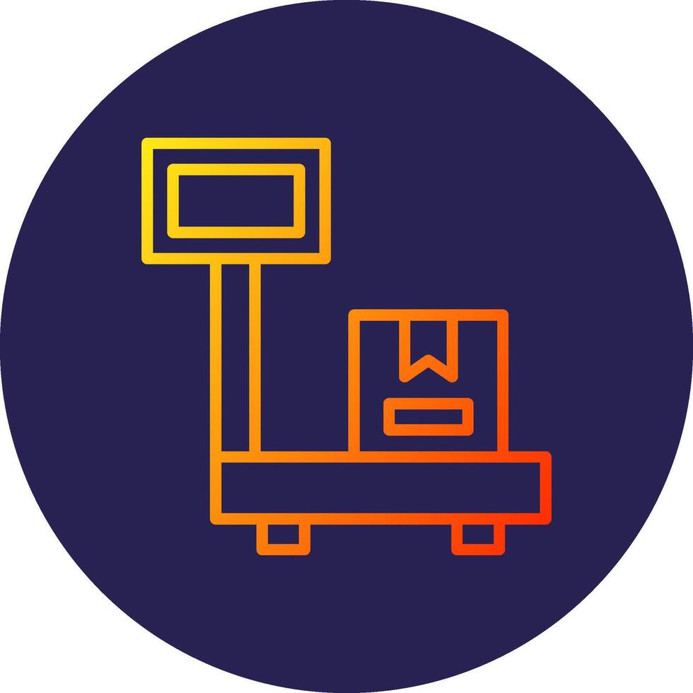 Weight Scale Line Circle Gradient Icon Design 48176267 Vector Art at Vecteezy