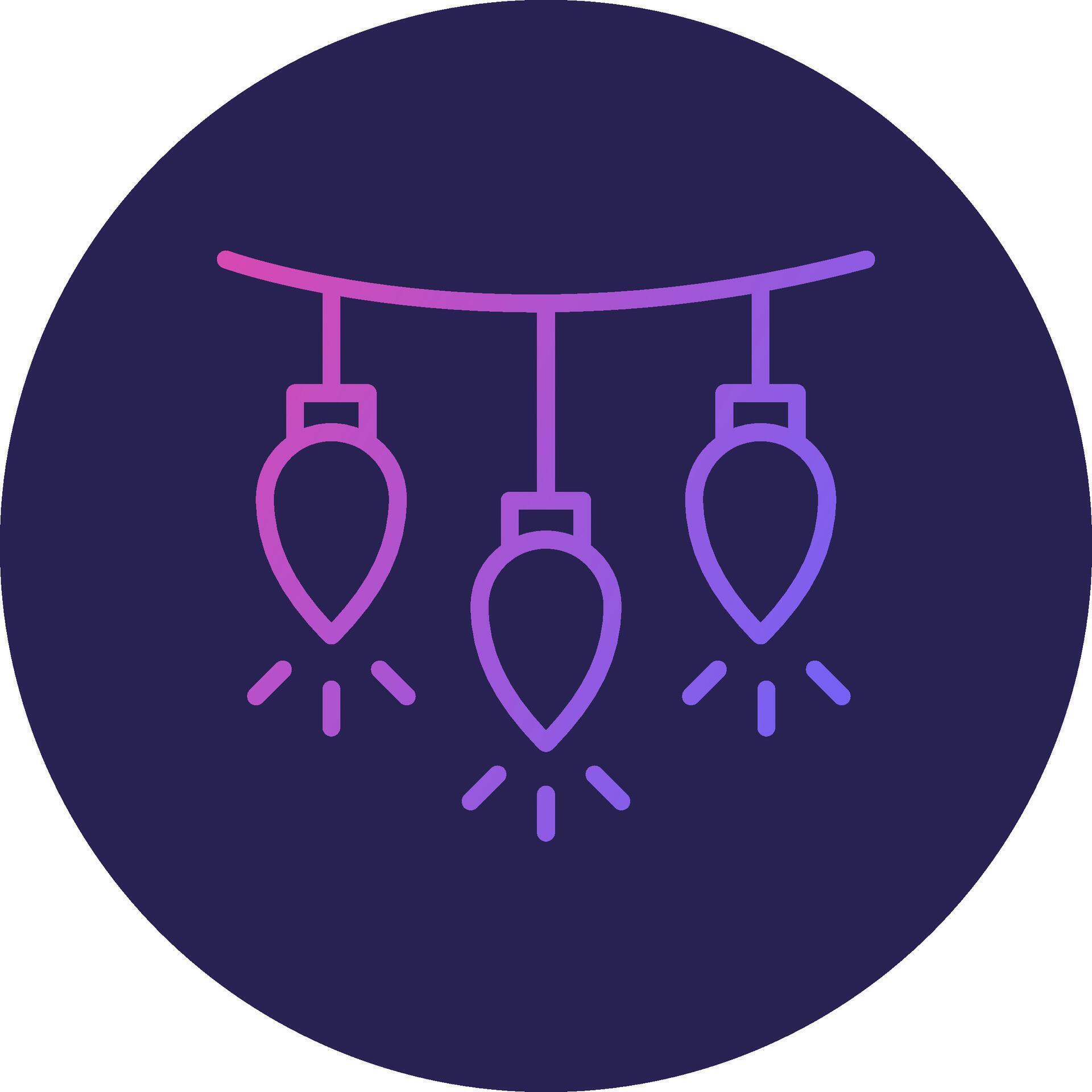 Decorative Lights Line Circle Gradient Icon Design 48177837 Vector Art