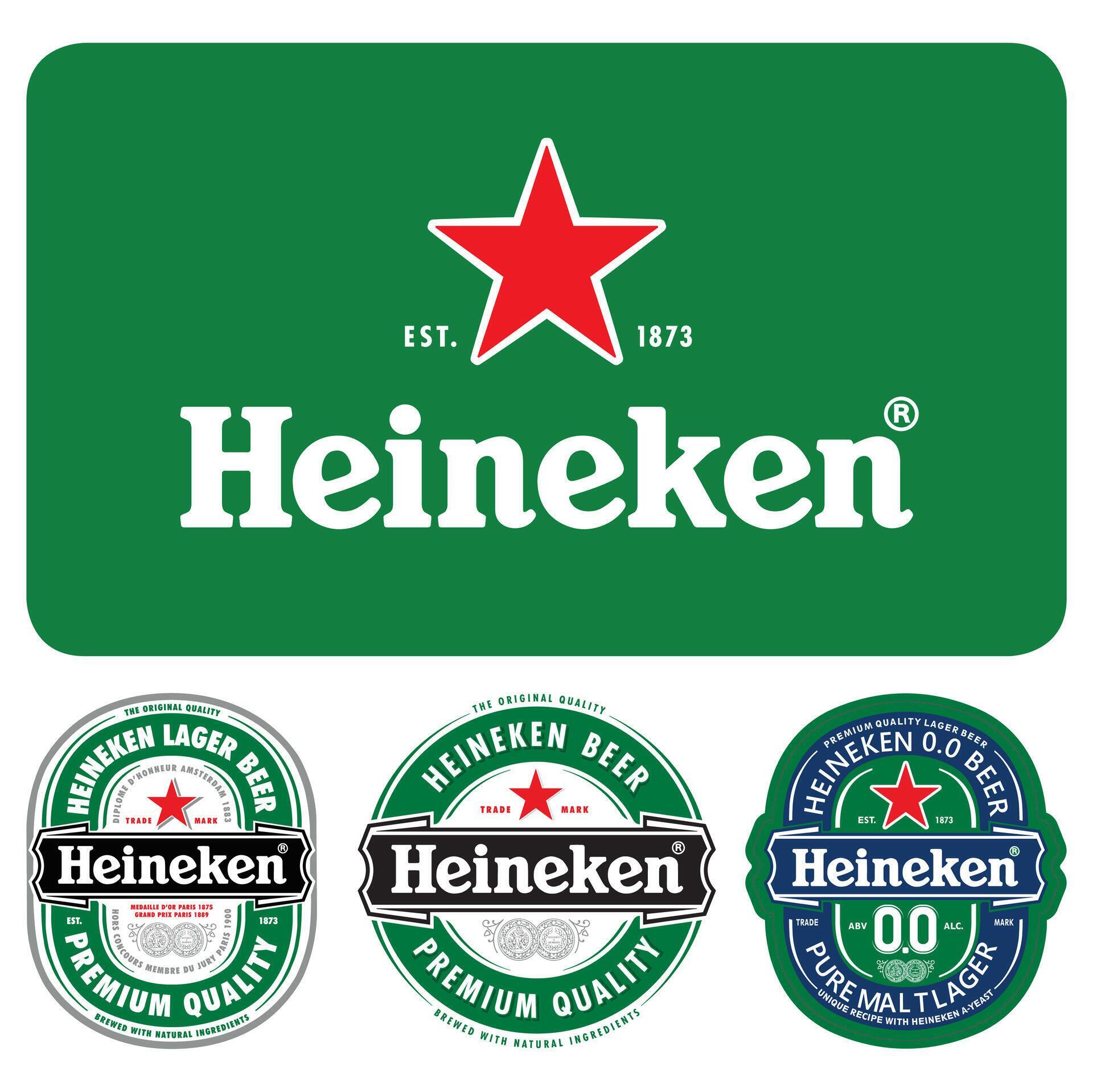 Heineken Lager Beer Dutch pale beer label 48187650 Vector Art at Vecteezy