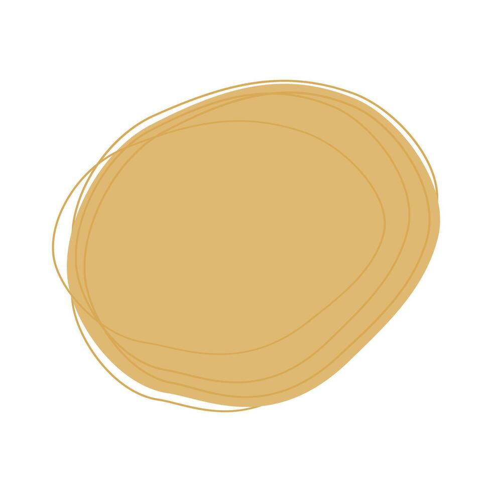 Random hand drawn oval spot with curve strokes in trendy sandy shades ... Random hand drawn oval spot with curve strokes in trendy sandy shades ...