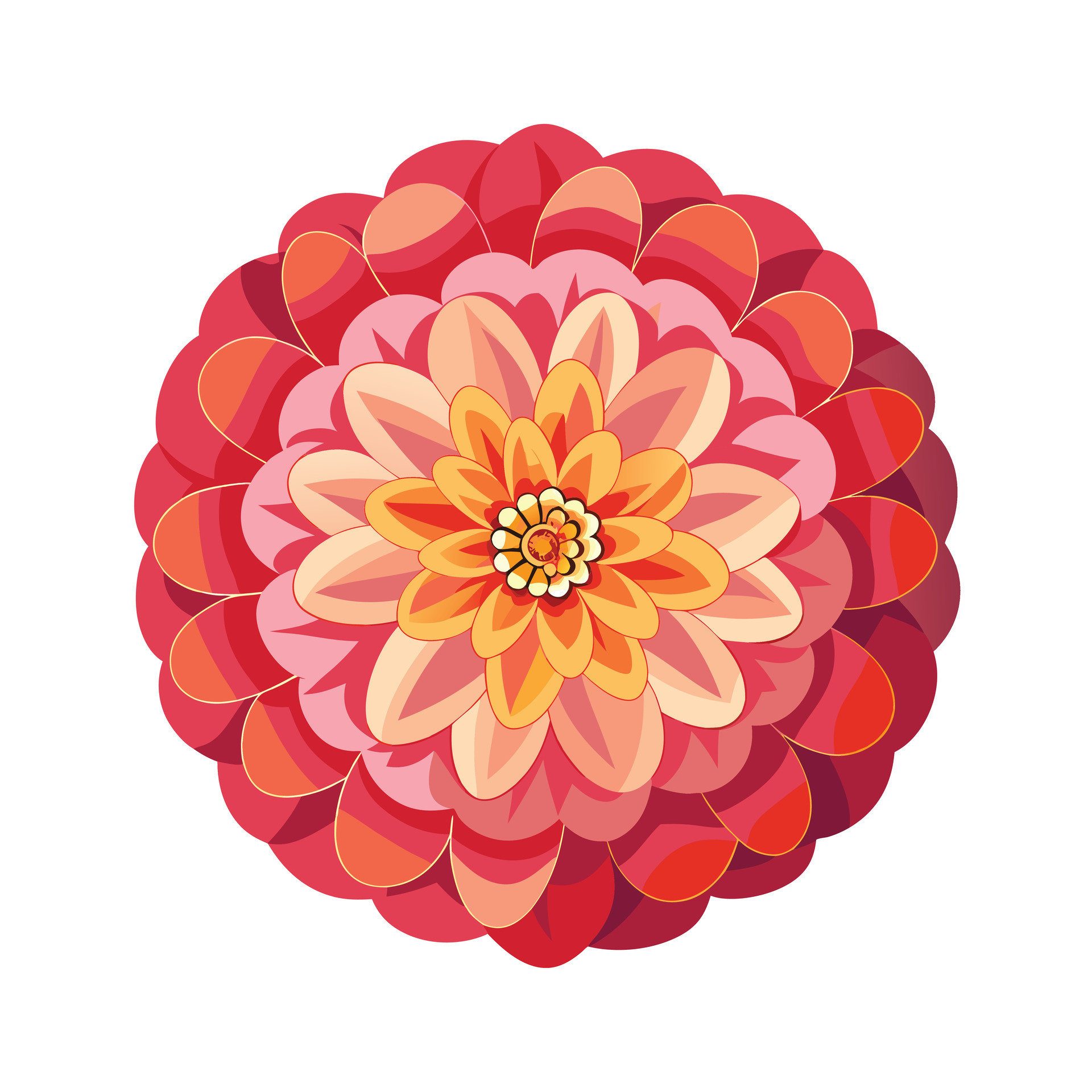 Beautiful Flower Minimalist Floral Illustration 48192578 Vector Art At Vecteezy