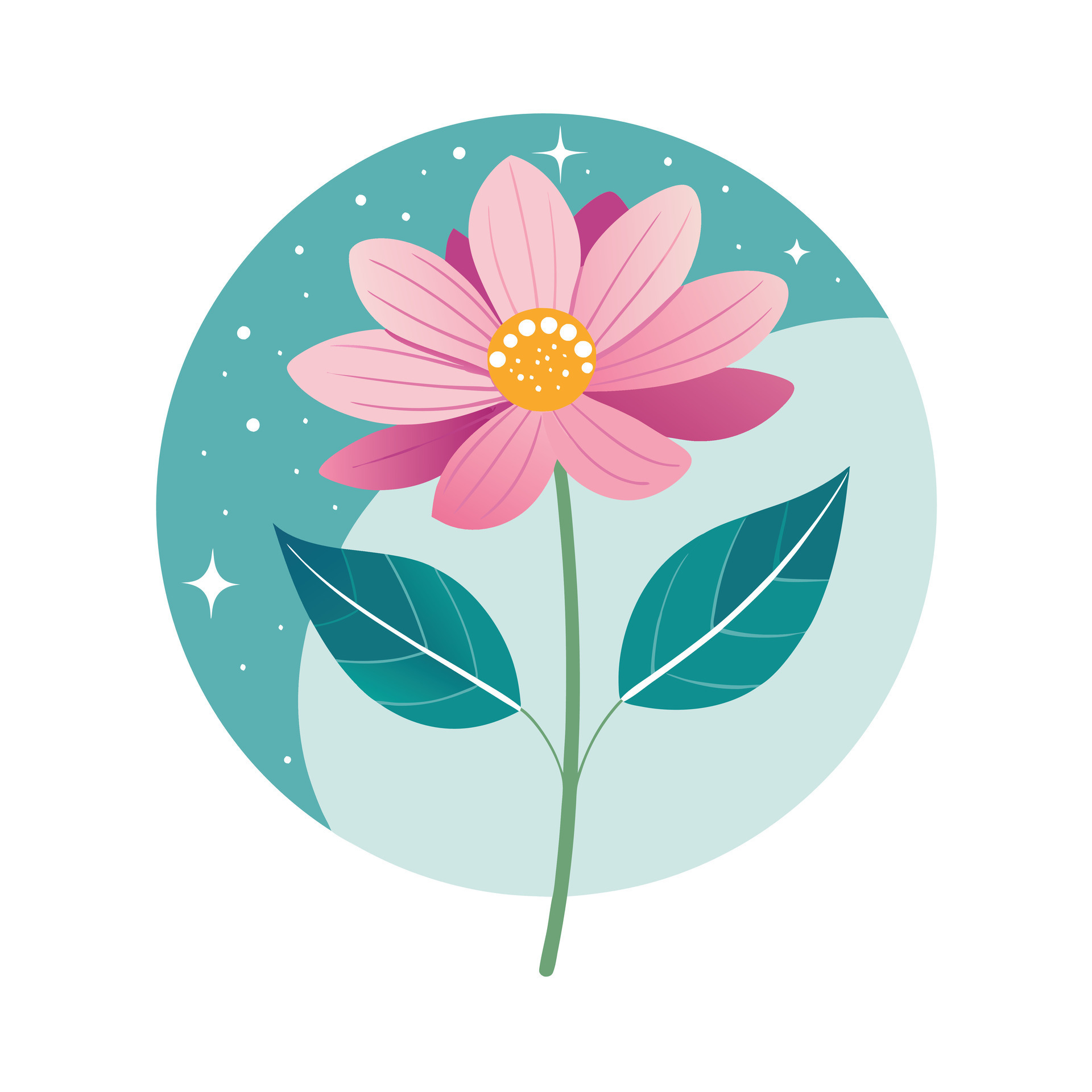 Beautiful Flower Minimalist Floral Illustration 48194970 Vector Art At Vecteezy