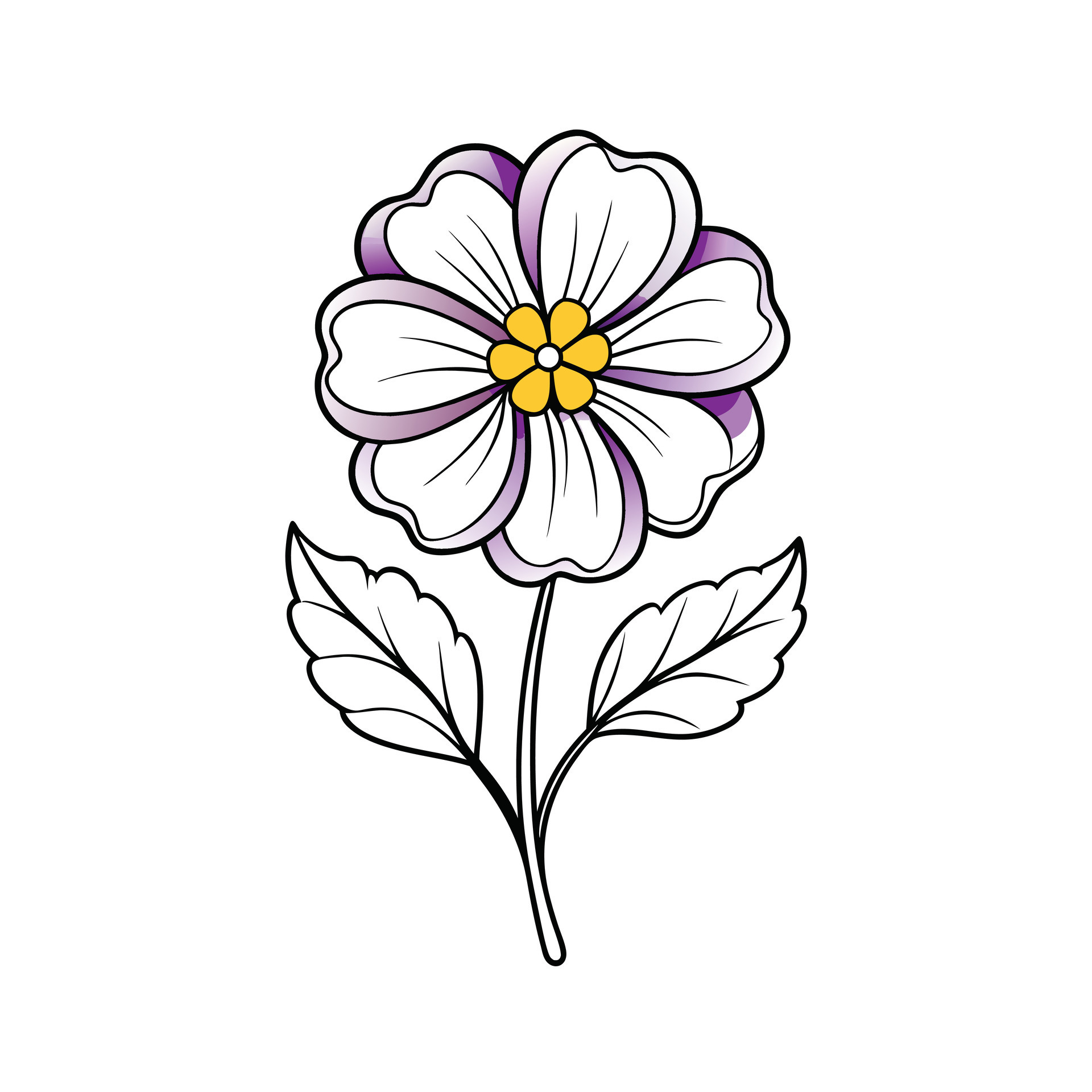 Beautiful Flower Minimalist Floral Illustration 48195563 Vector Art At Vecteezy