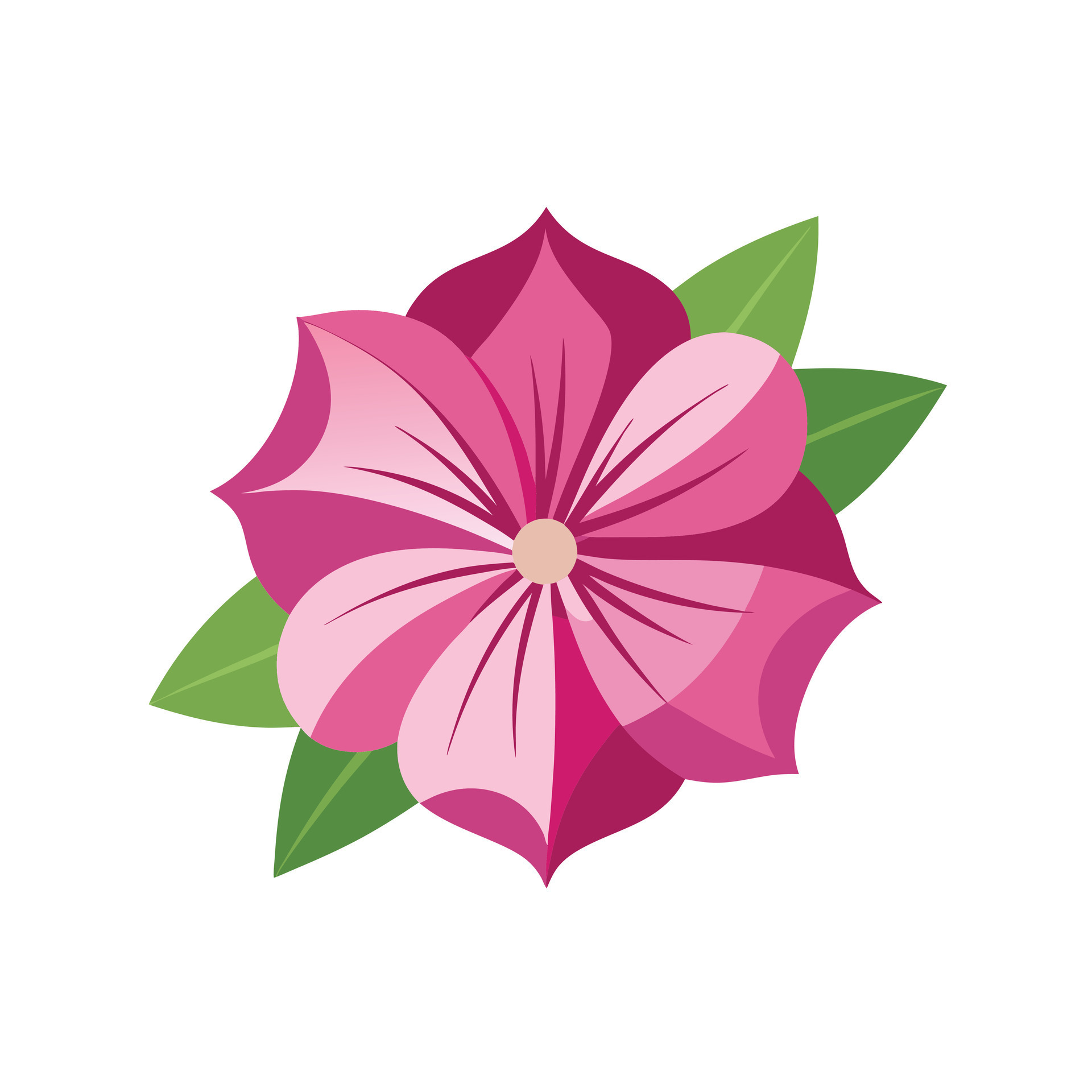 Beautiful Flower Minimalist Floral Illustration 48195832 Vector Art At Vecteezy