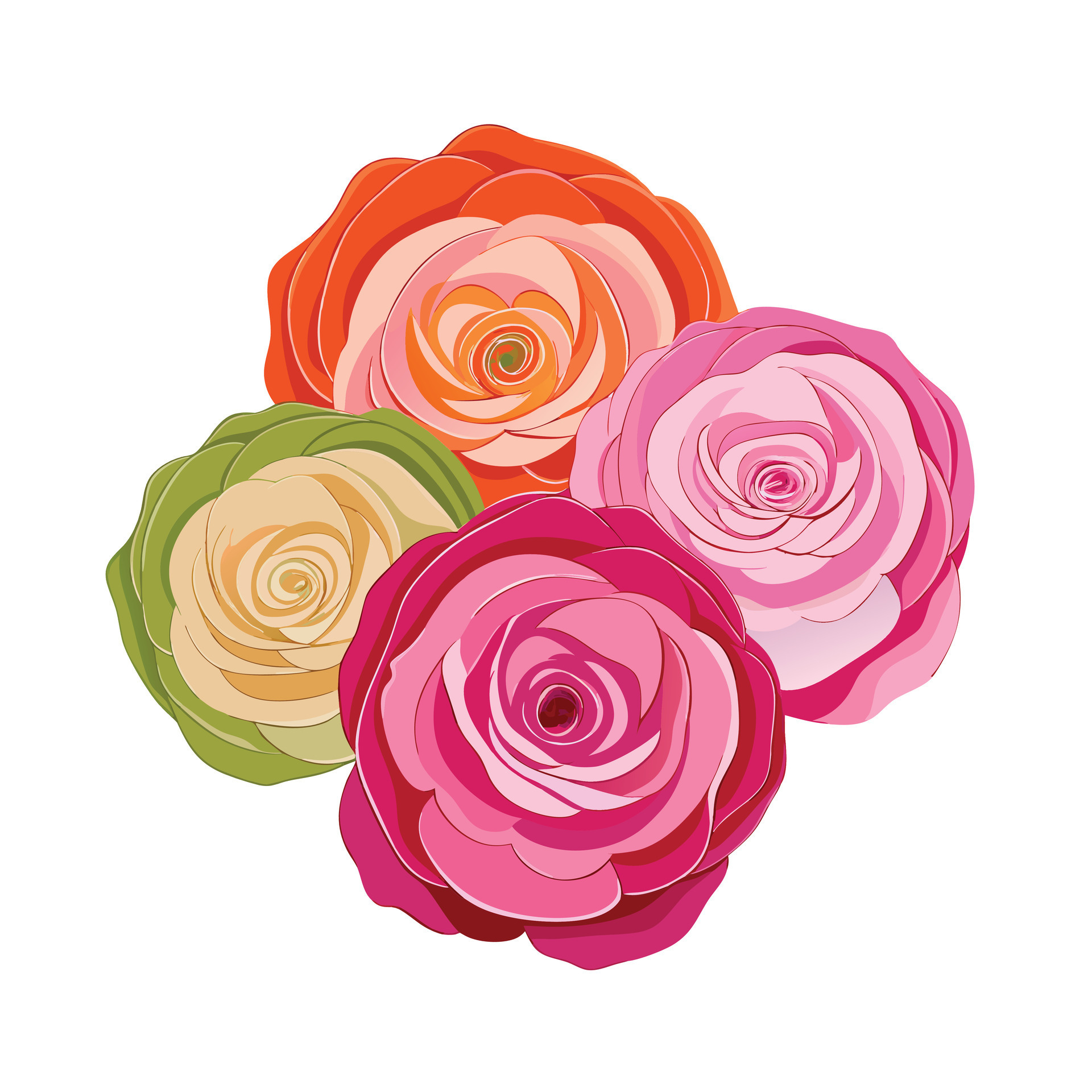 Beautiful Flower Minimalist Floral Illustration 48199486 Vector Art At Vecteezy