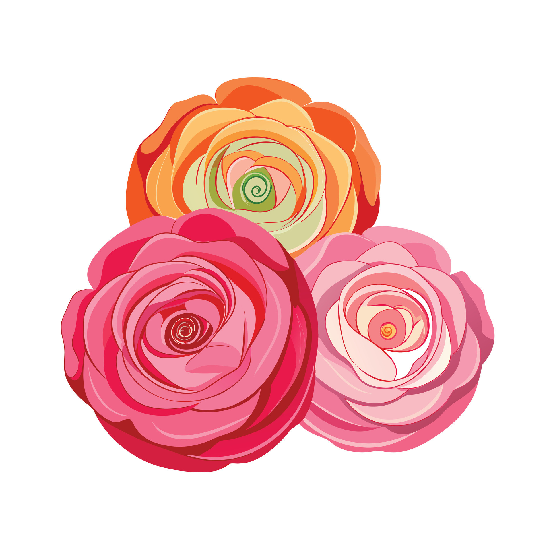 Beautiful Flower Minimalist Floral Illustration 48199716 Vector Art At Vecteezy