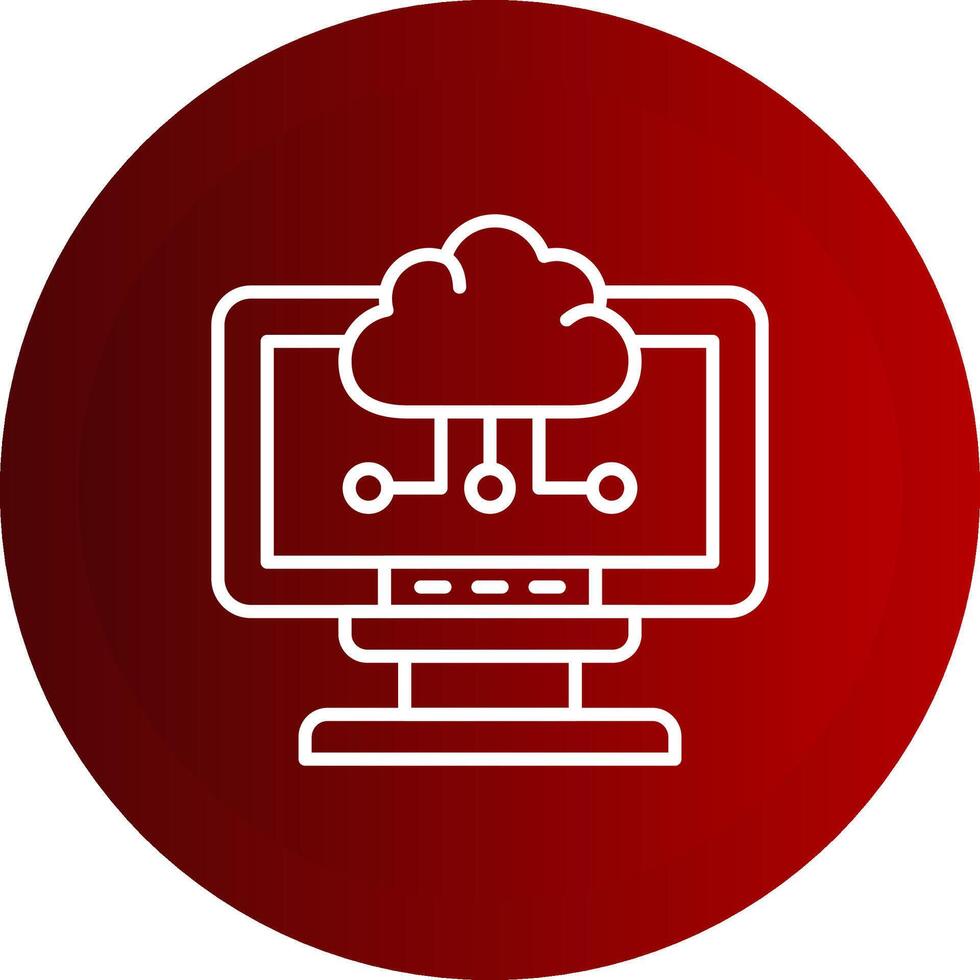Cloud Computing Line Button Icon 48202491 Vector Art at Vecteezy