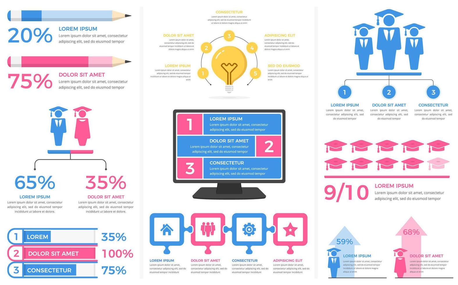 Education infographic elements 48203666 Vector Art at Vecteezy Education infographic elements 48203666 Vector Art at Vecteezy