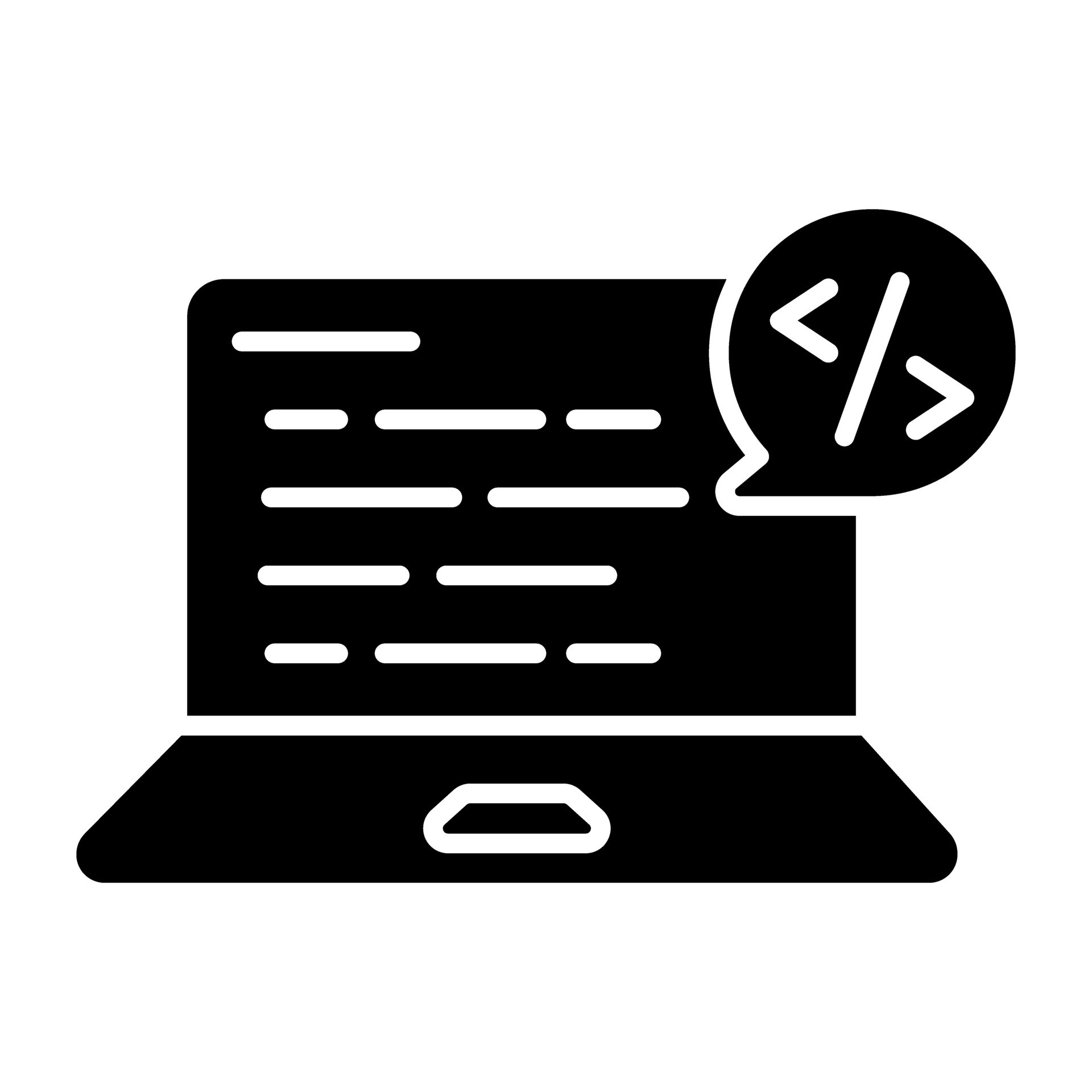 Conceptual flat design icon of system coding 48208387 Vector Art at ...