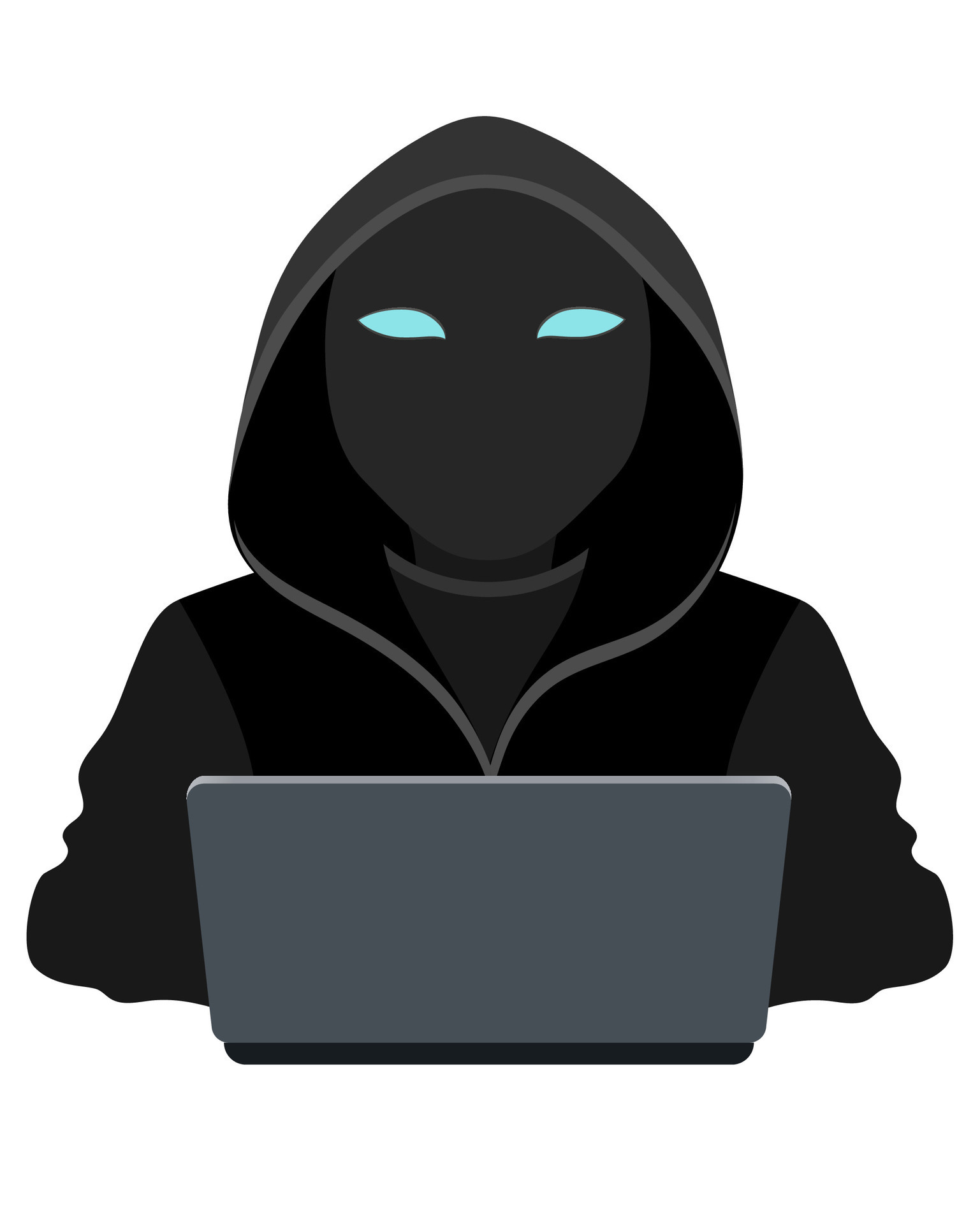 Young Hacker Programmer It Specialist Coder Sitting At A Laptop In A