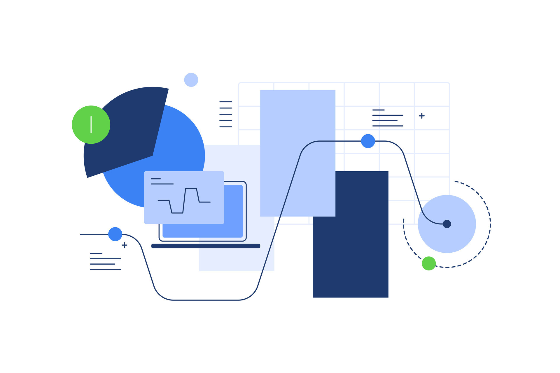 Data science and big data, Analysis,Infographic element,Digital data ...