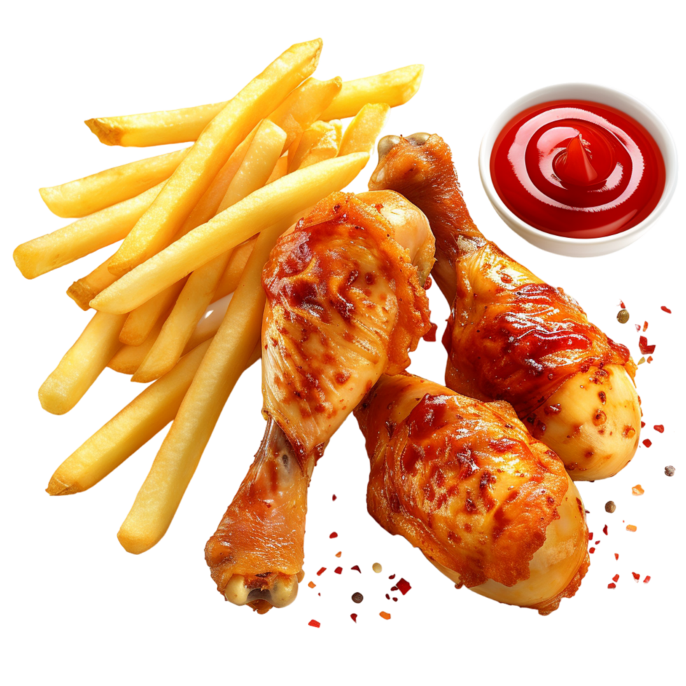 Generated Ai Delicious Crispy Spicy Fried Chicken Wings 48212019 Png