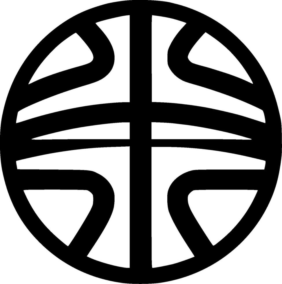 Basketball - Minimalist and Flat Logo - illustration 48214465 Vector ...