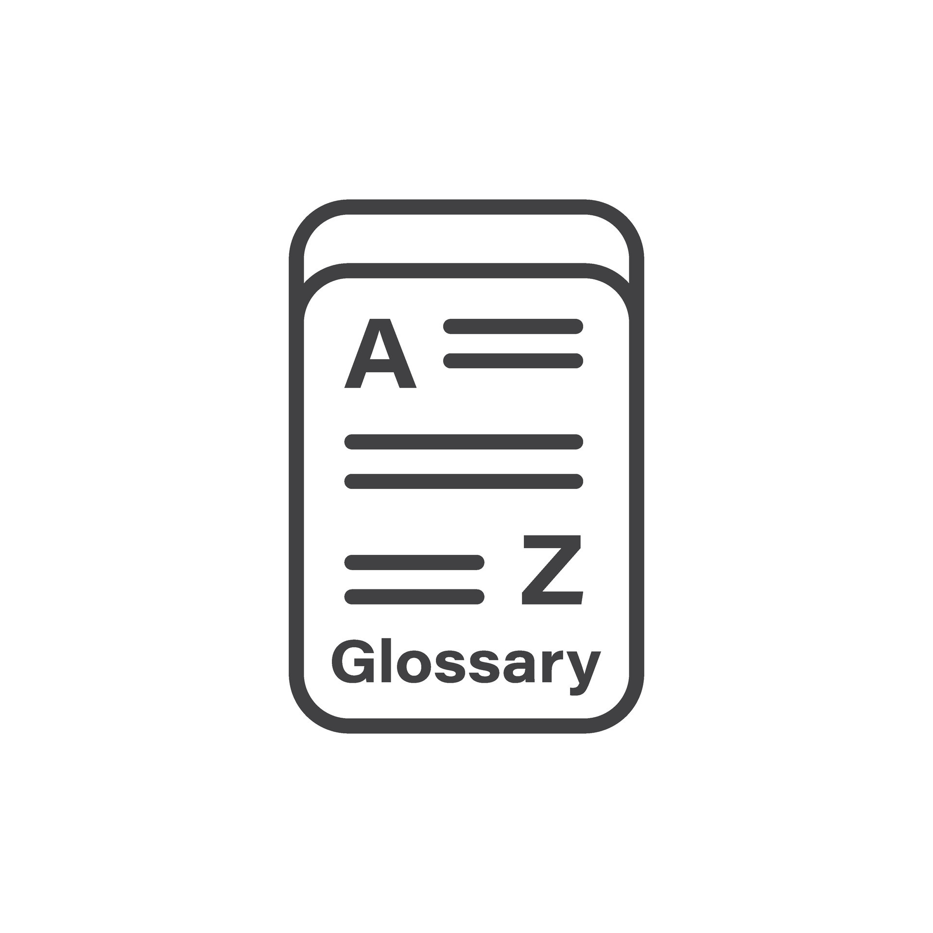 Glossary book icon in flat style. Guidebook encyclopedia illustration ...