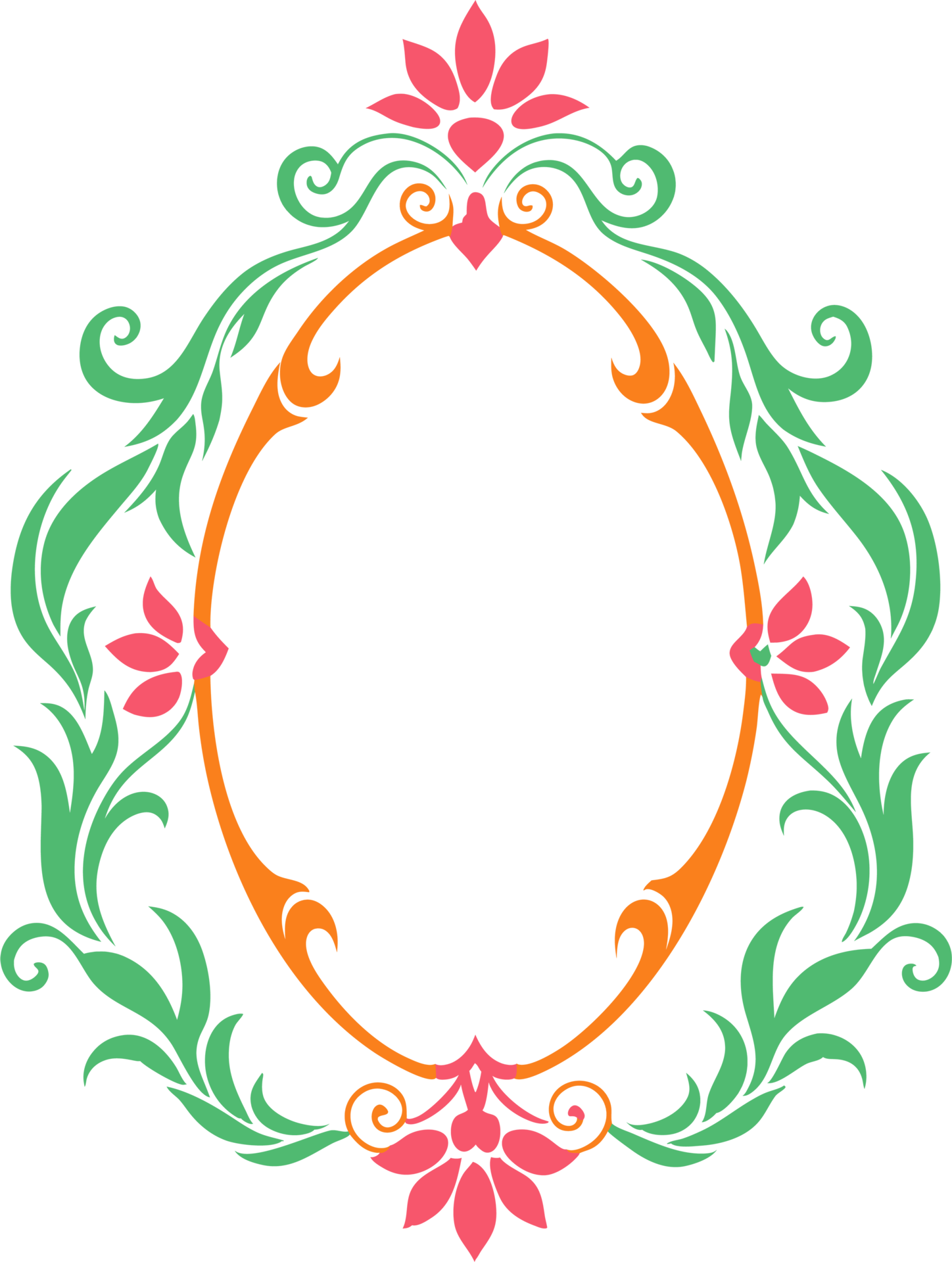 Ornate Rococo Floral Frame Elegant Clipart. AI-generated. 48218917 PNG Ornate Rococo Floral Frame Elegant Clipart. AI-generated. 48218917 PNG