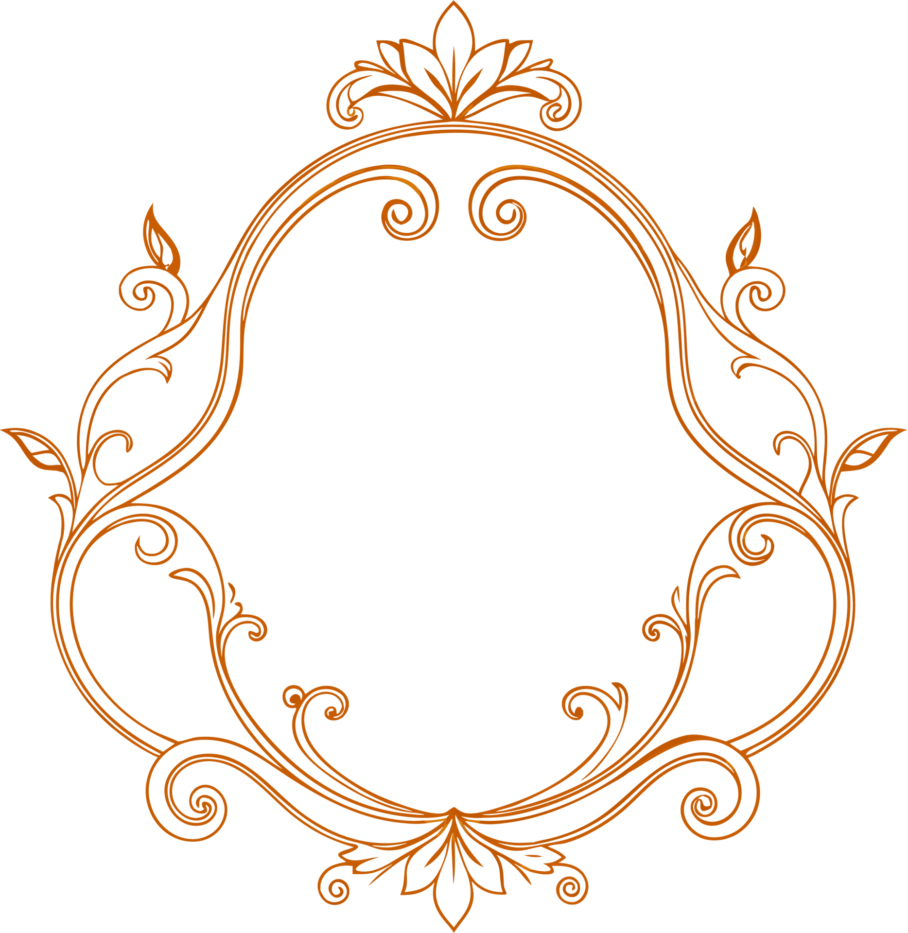 Ornate Rococo Floral Frame Elegant Clipart. AI-generated. 48218927 PNG Ornate Rococo Floral Frame Elegant Clipart. AI-generated. 48218927 PNG