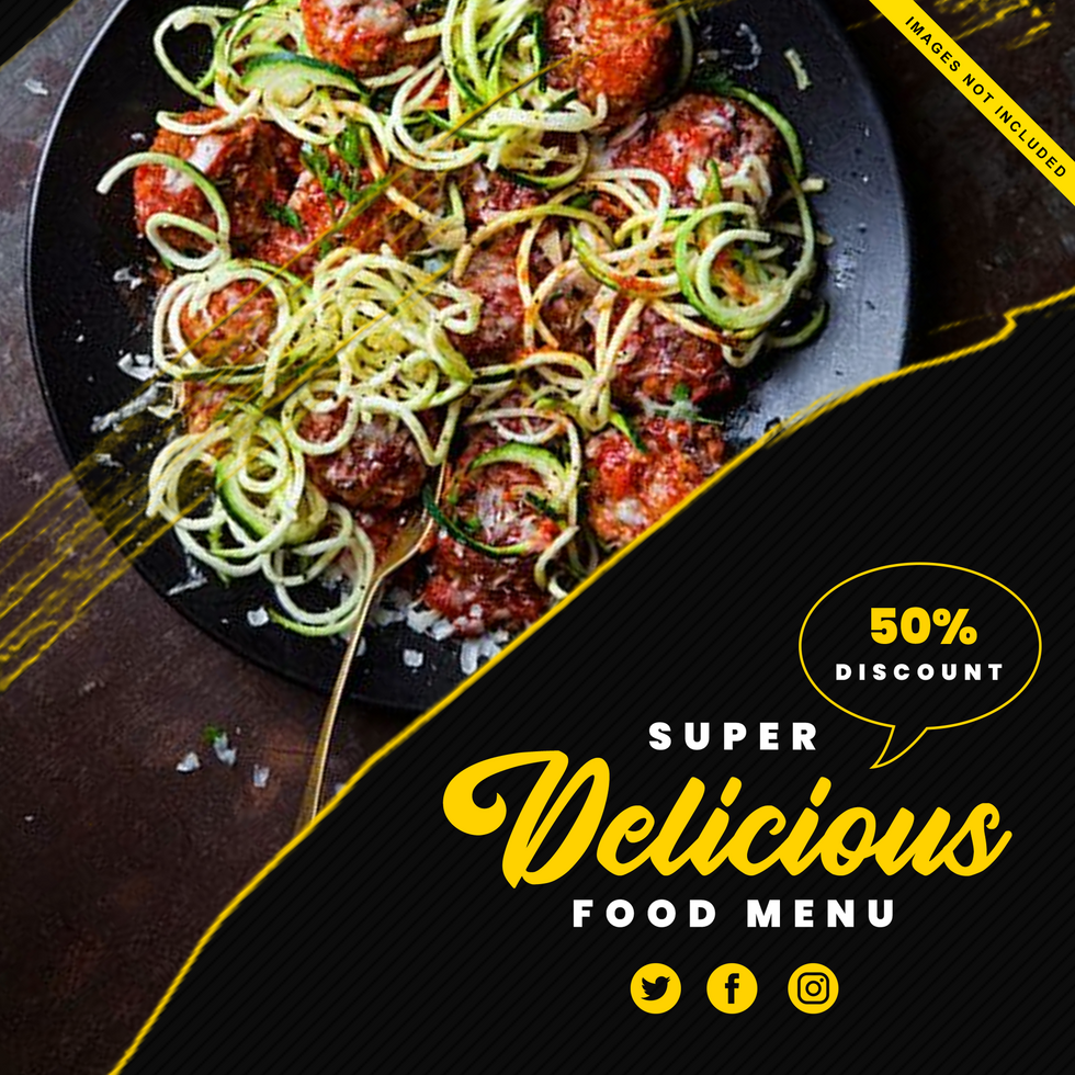 Delicous Food Social Media Template 48219619 Psd